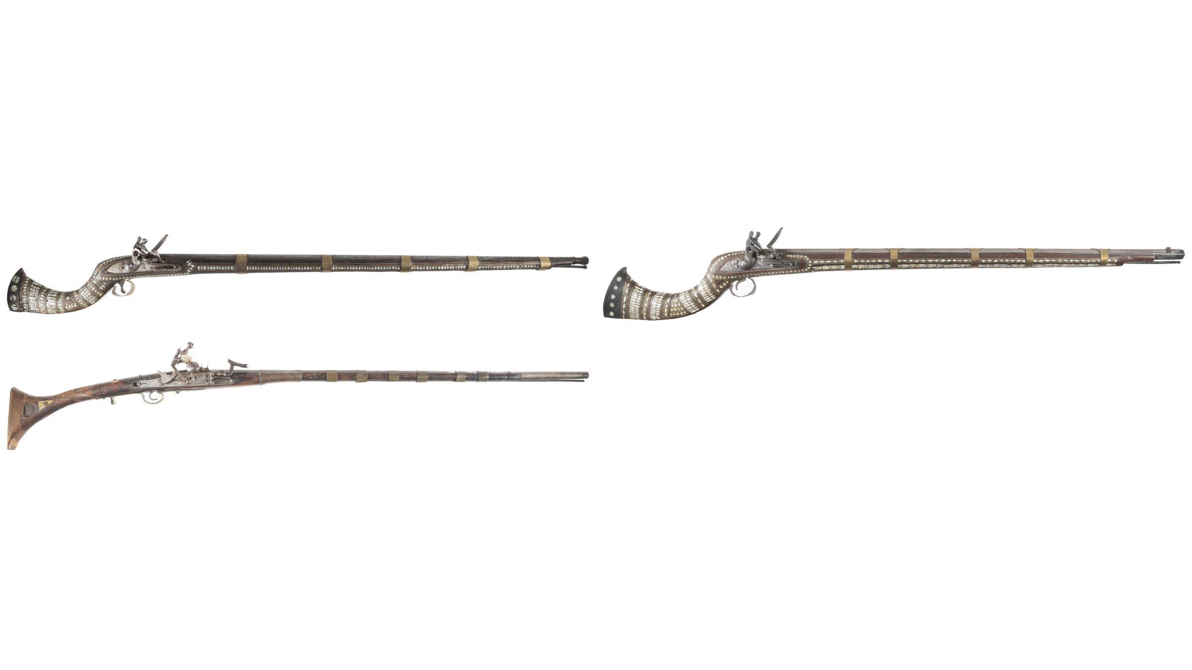 Three Ornate Middle Eastern Style Muskets | Rock Island Auction
