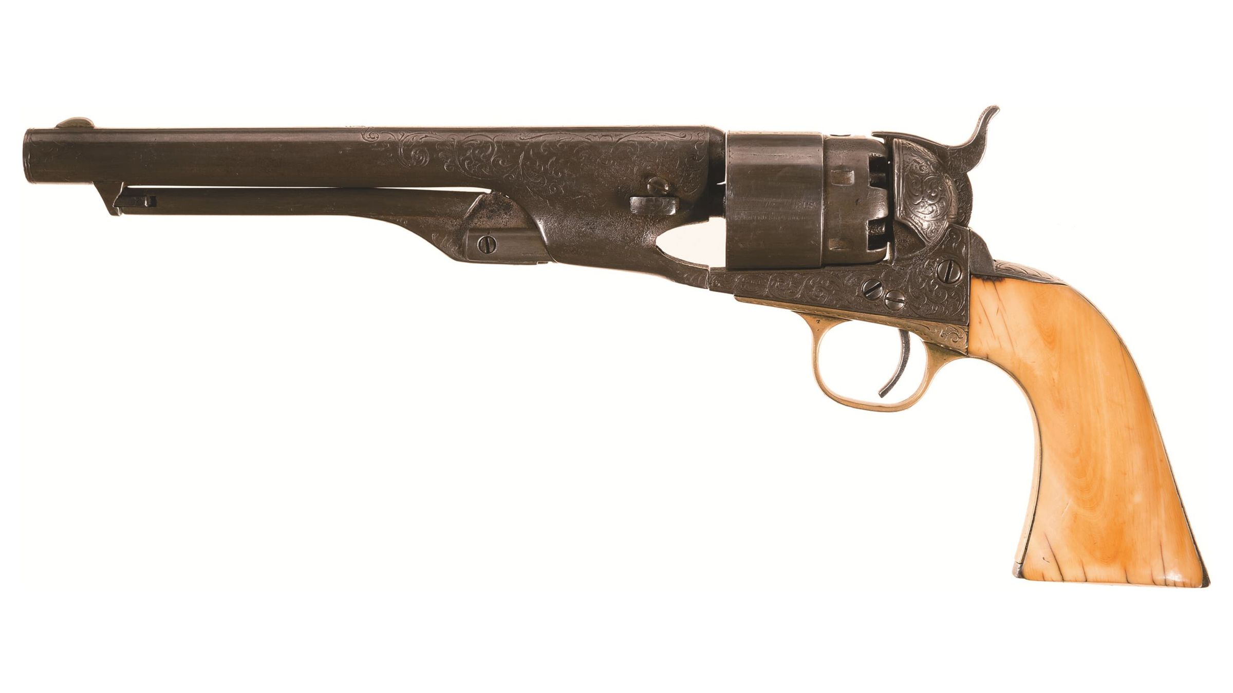Engraved Civil War Era Colt Model 1860 Army Revolver | Rock Island Auction