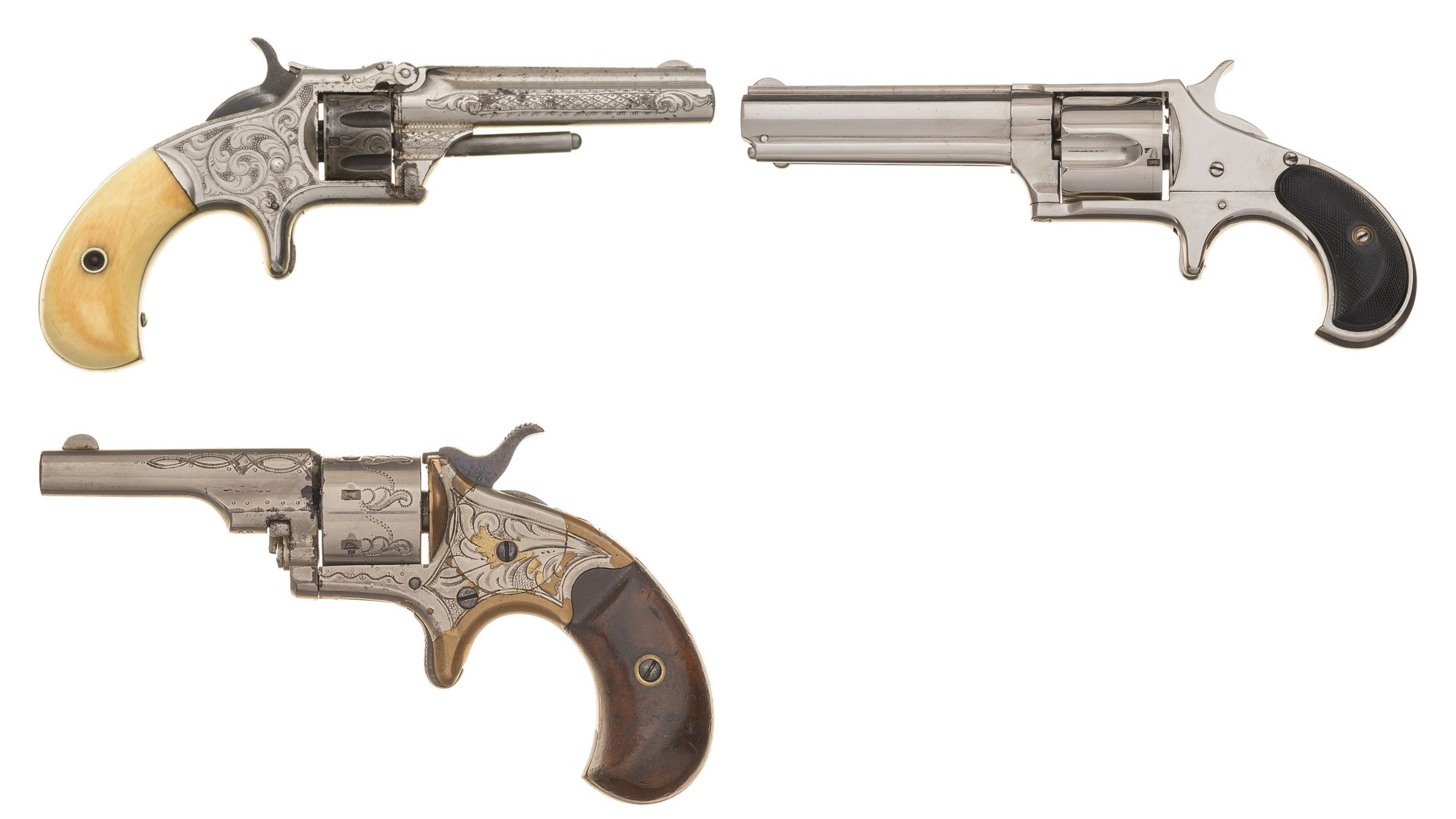 Three Antique American Spur Trigger Revolvers | Rock Island Auction