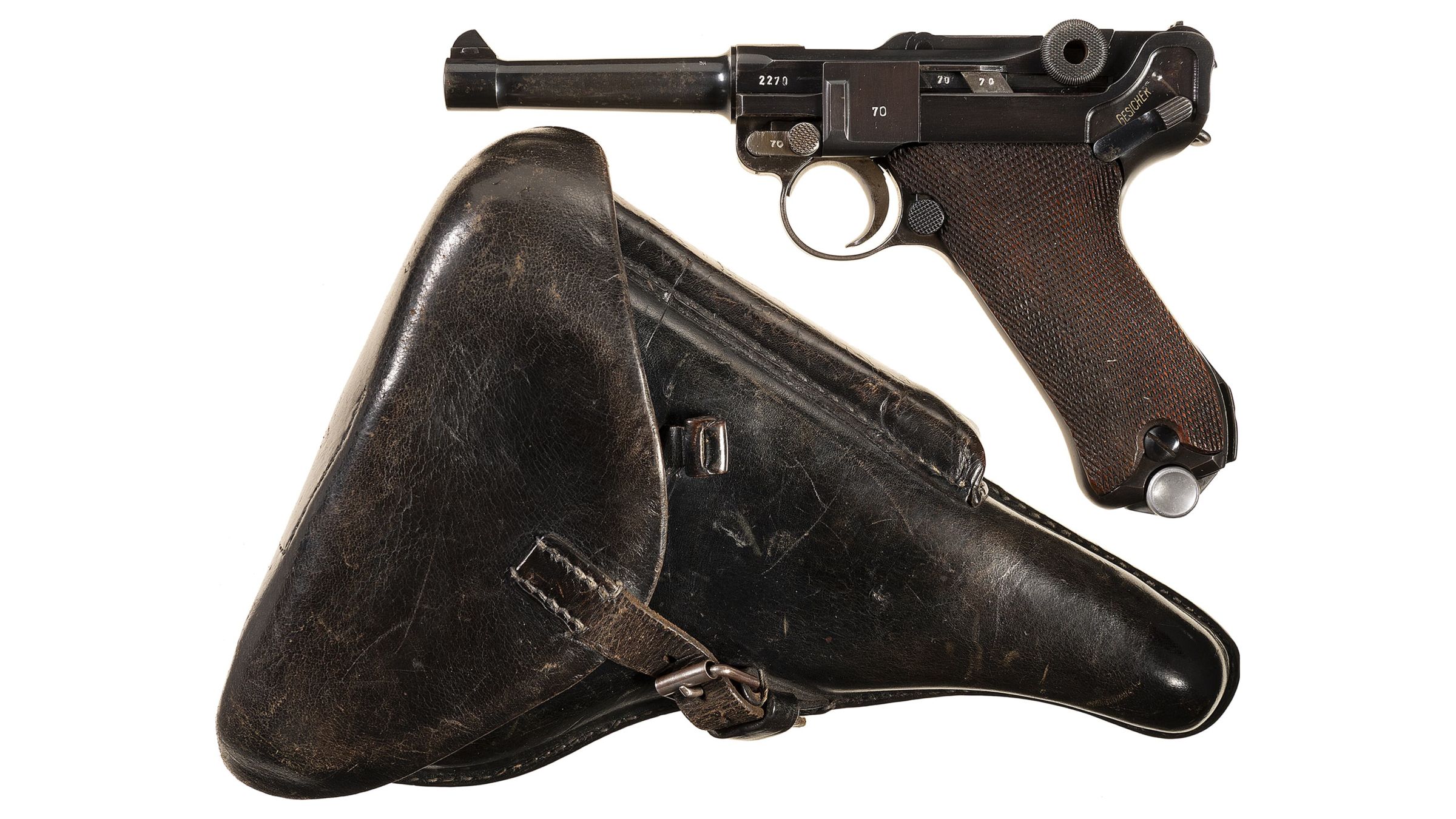 Kriegsmarine Marked Mauser "S/42" Luger Pistol with Holster | Rock ...