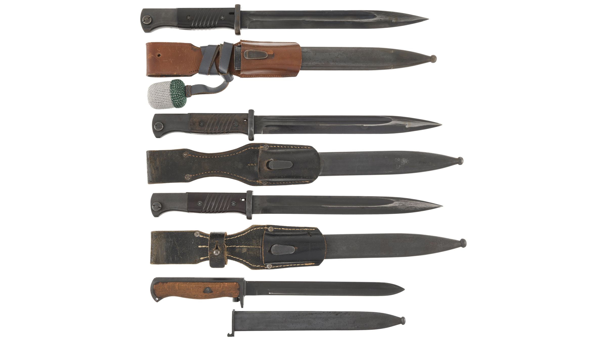 Three Kar. 98 Bayonets and a German Krag Bayonet | Rock Island Auction