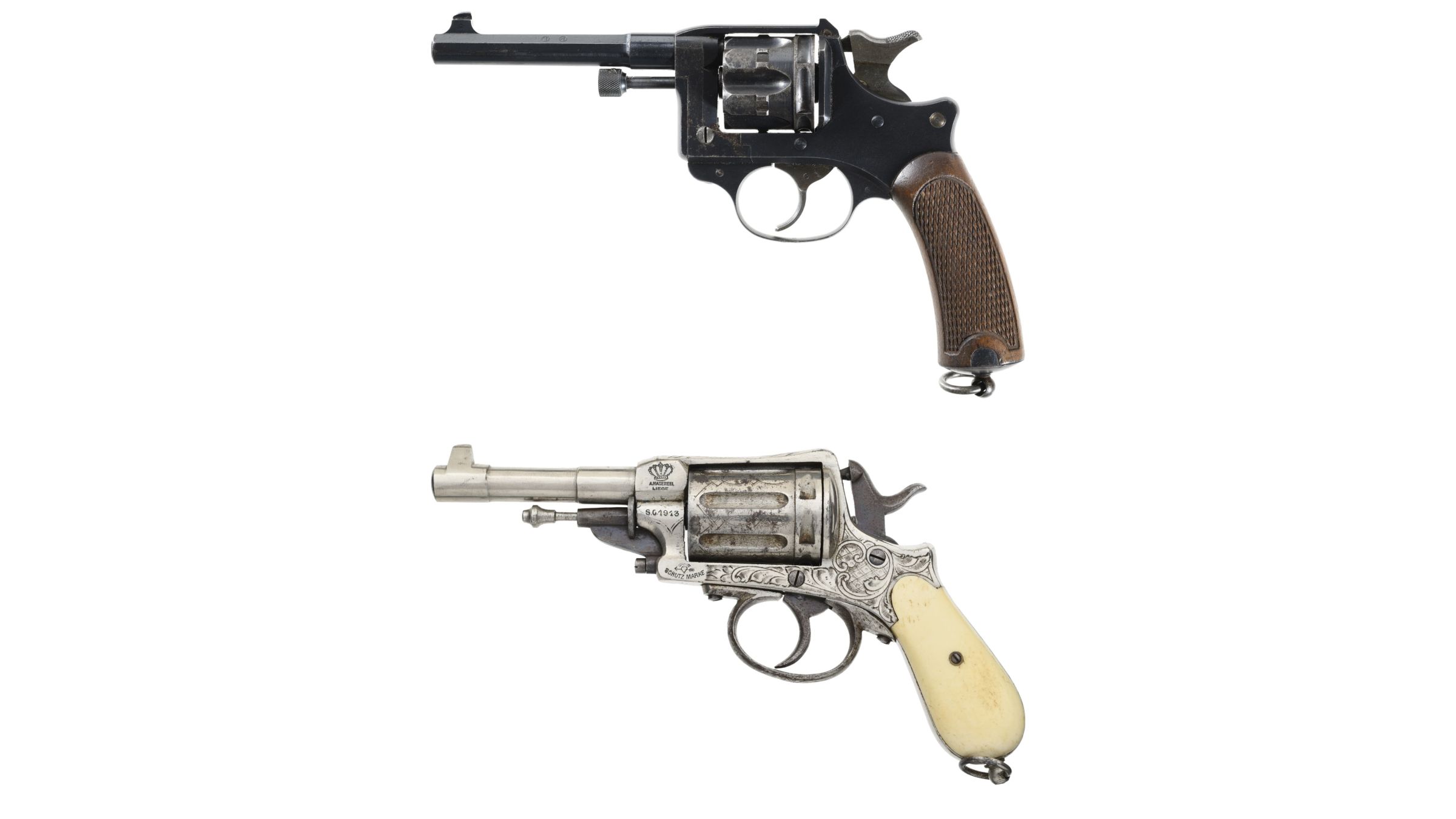 Two European Double Action Revolvers | Rock Island Auction