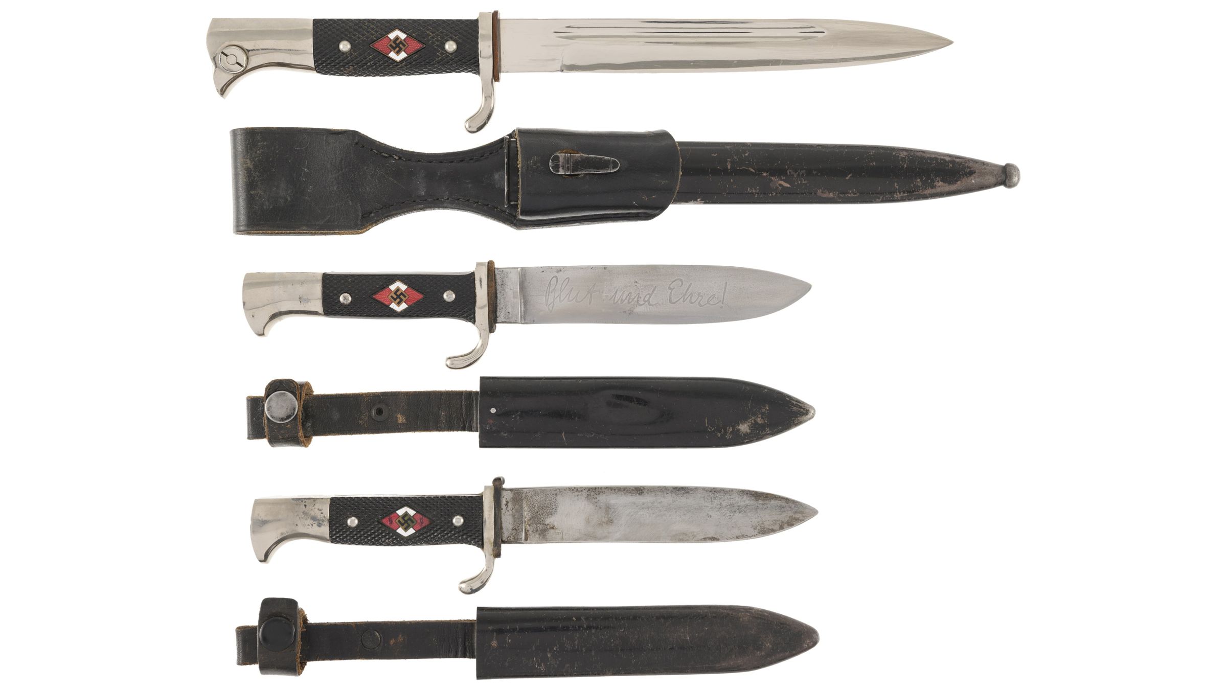 Three Hitler Youth Edged Weapons with Scabbards | Rock Island Auction