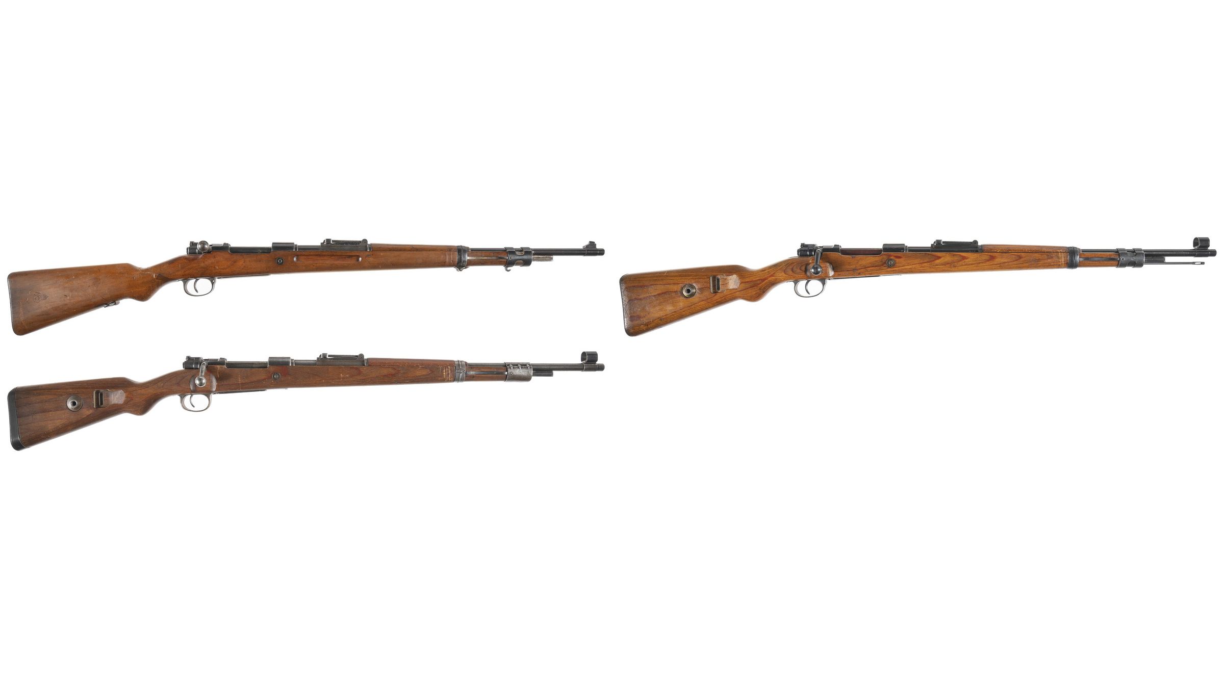 Three German Military Pattern Mauser Bolt Action Rifles | Rock Island ...