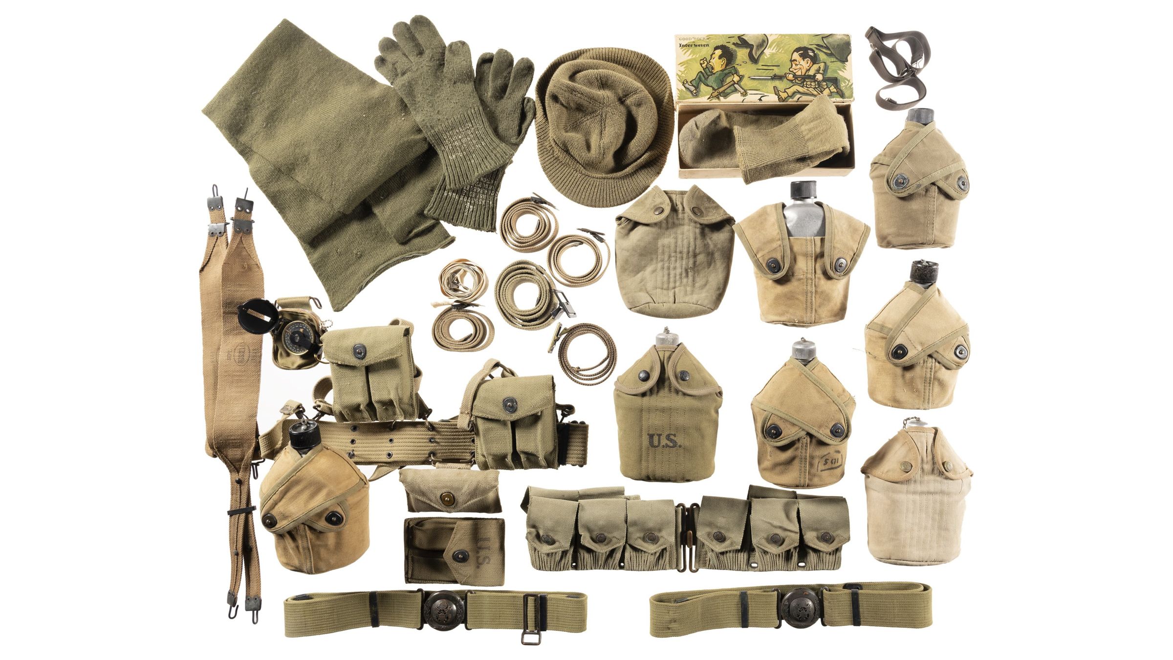 Assorted American Military Field Gear | Rock Island Auction