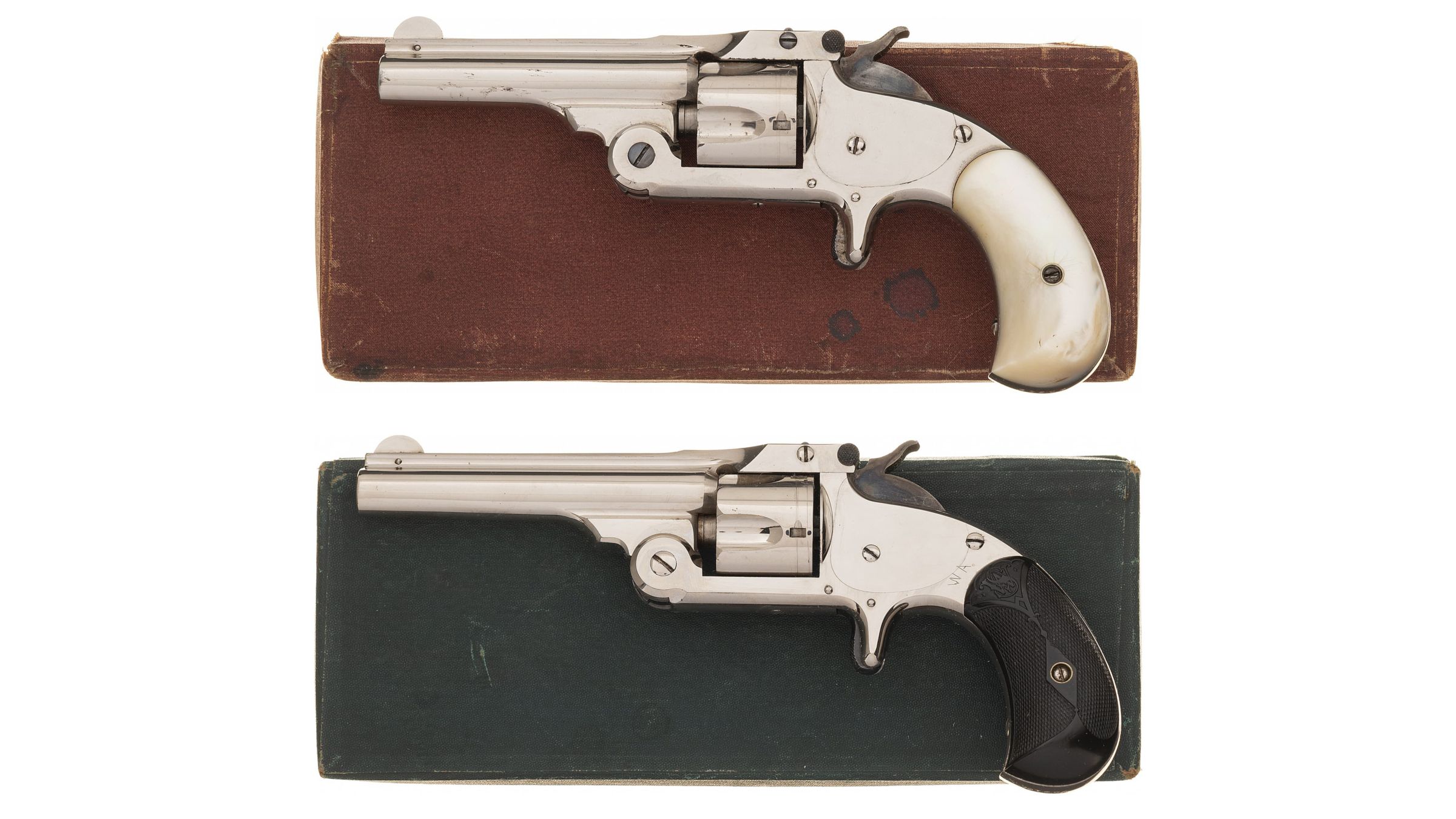 Two Smith & Wesson .32 Single Action Revolvers with Boxes | Rock Island ...