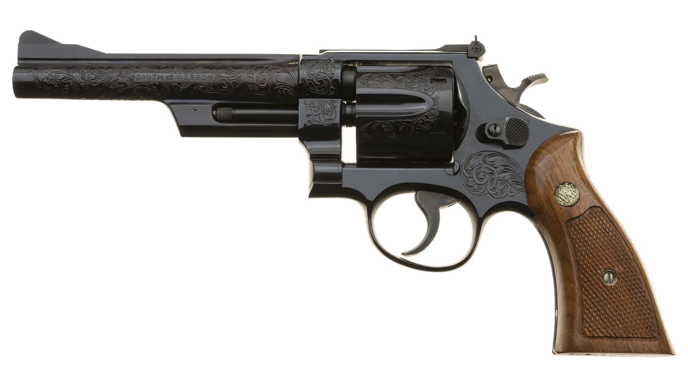 Engraved & Gold Inlaid S&W Model 28-2 Highway Patrolman Revolver | Rock ...