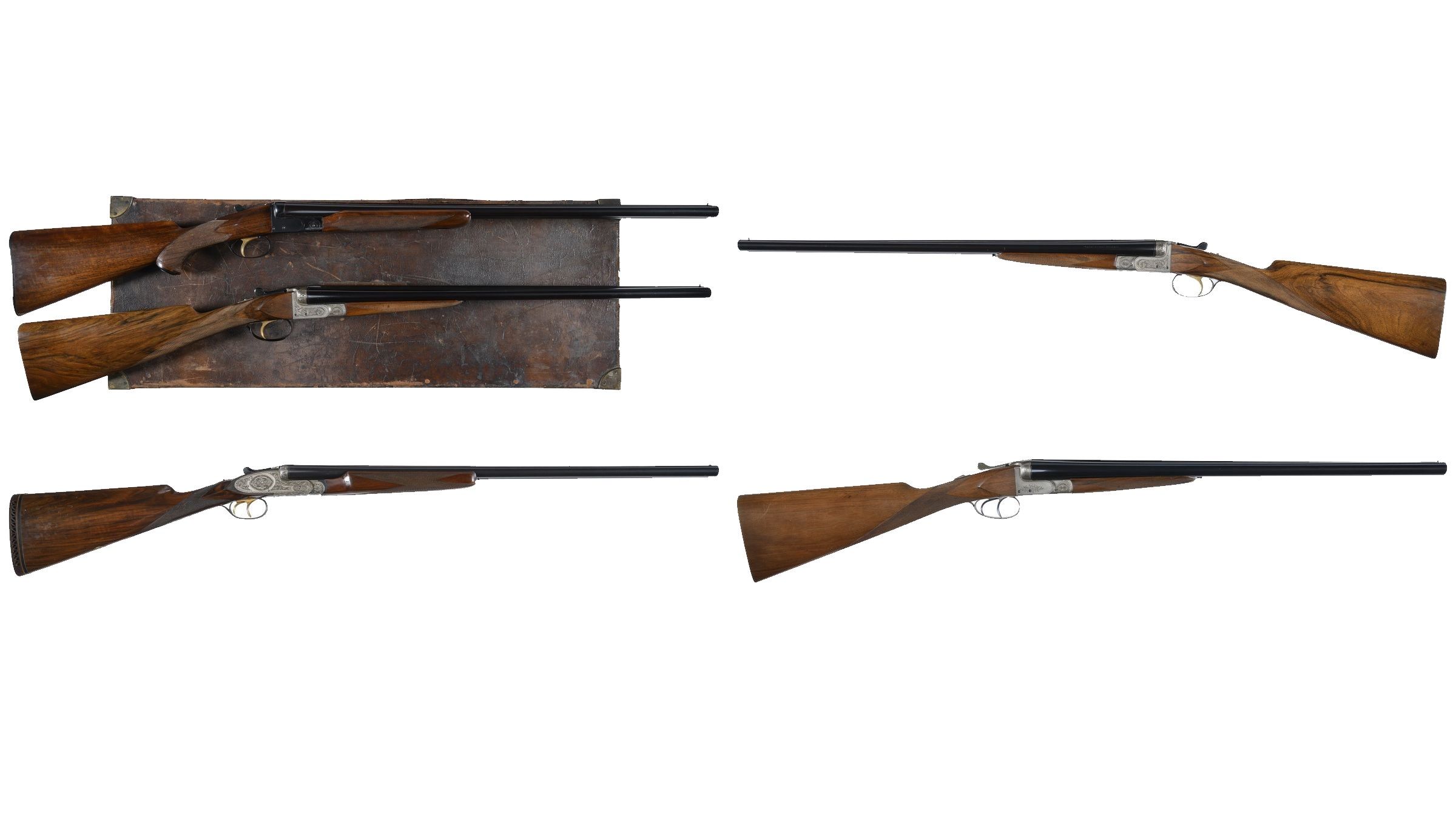 Four Sanderson's Portage Marked Double Barrel Shotguns | Rock Island ...