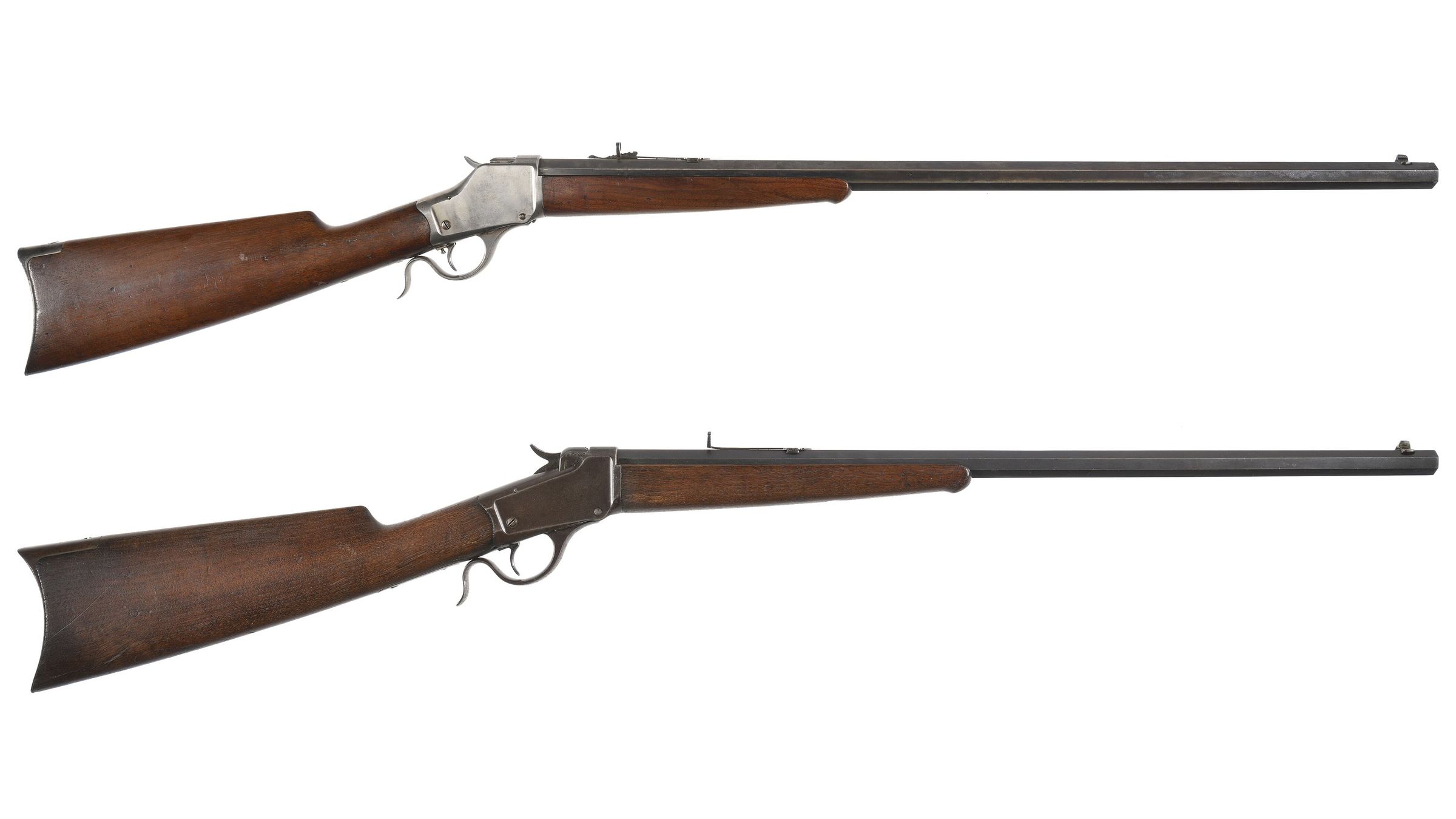 Two Winchester Falling Block Single Shot Rifles | Rock Island Auction