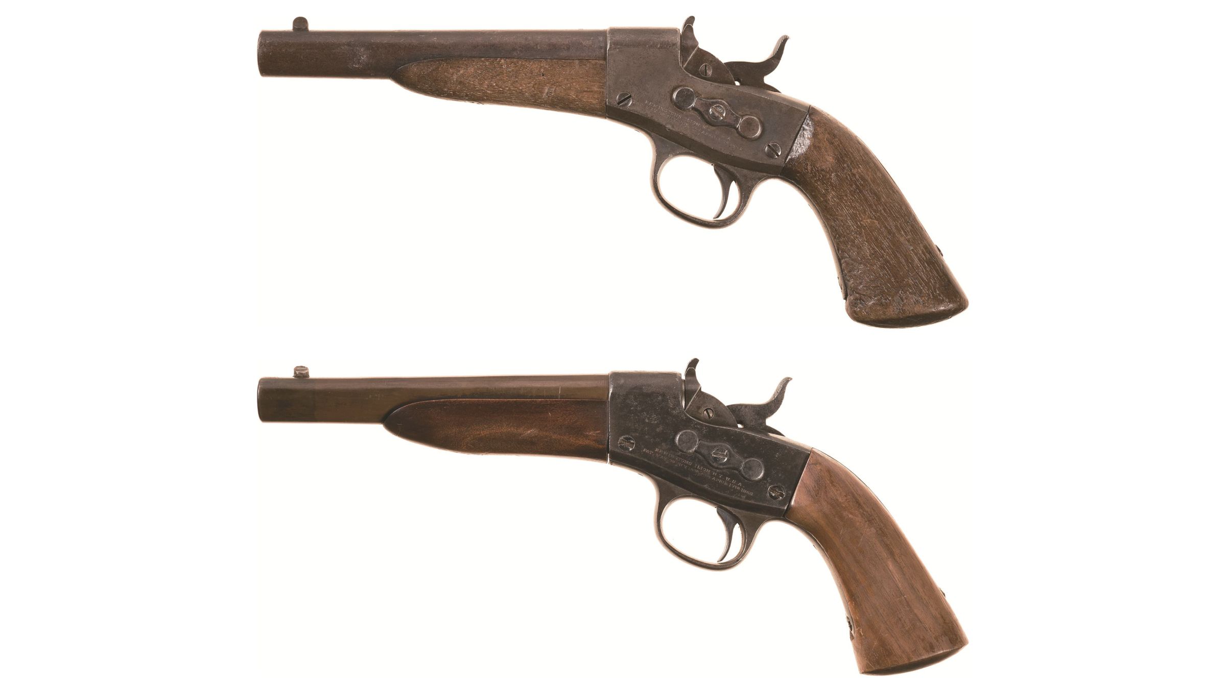 Two U.S. Remington 1867 Navy Rolling Block Pistols | Rock Island Auction
