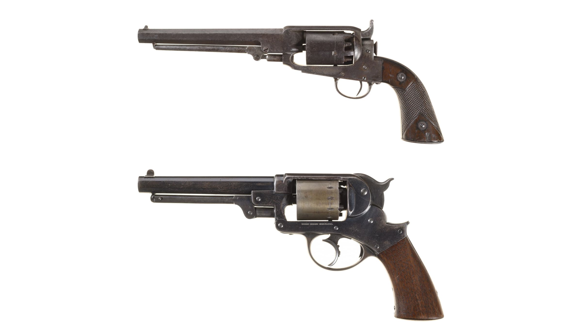 Two Civil War Era Antique American Percussion Revolvers | Rock Island ...