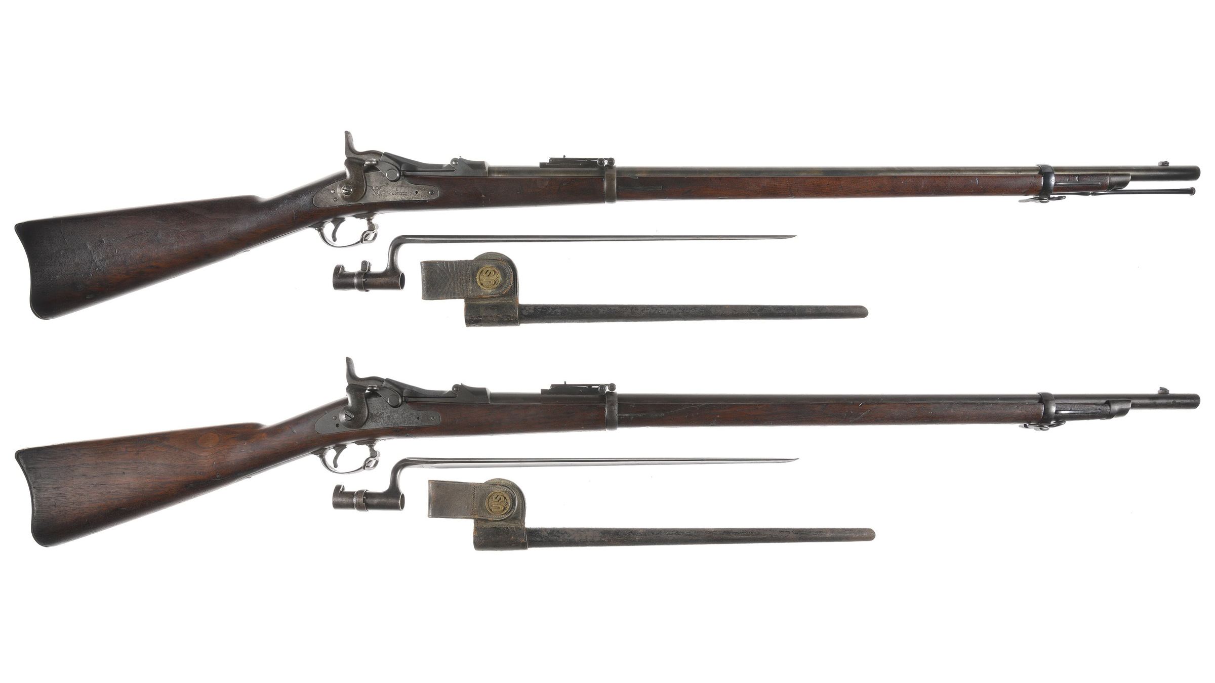 Two U.S. Springfield Trapdoor Rifles with Bayonets | Rock Island Auction