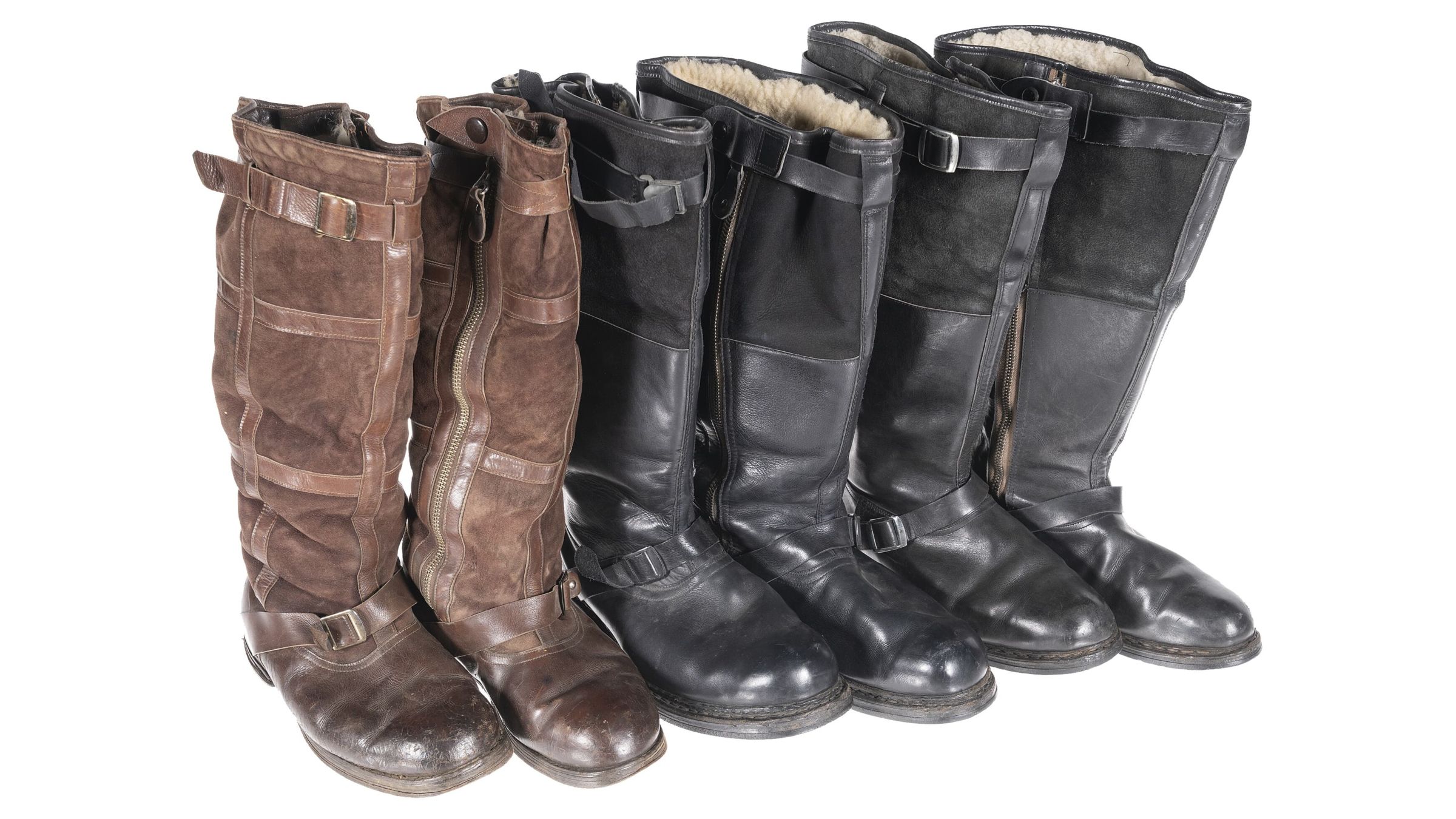 Three Sets of German World War II Aviator Boots | Rock Island Auction