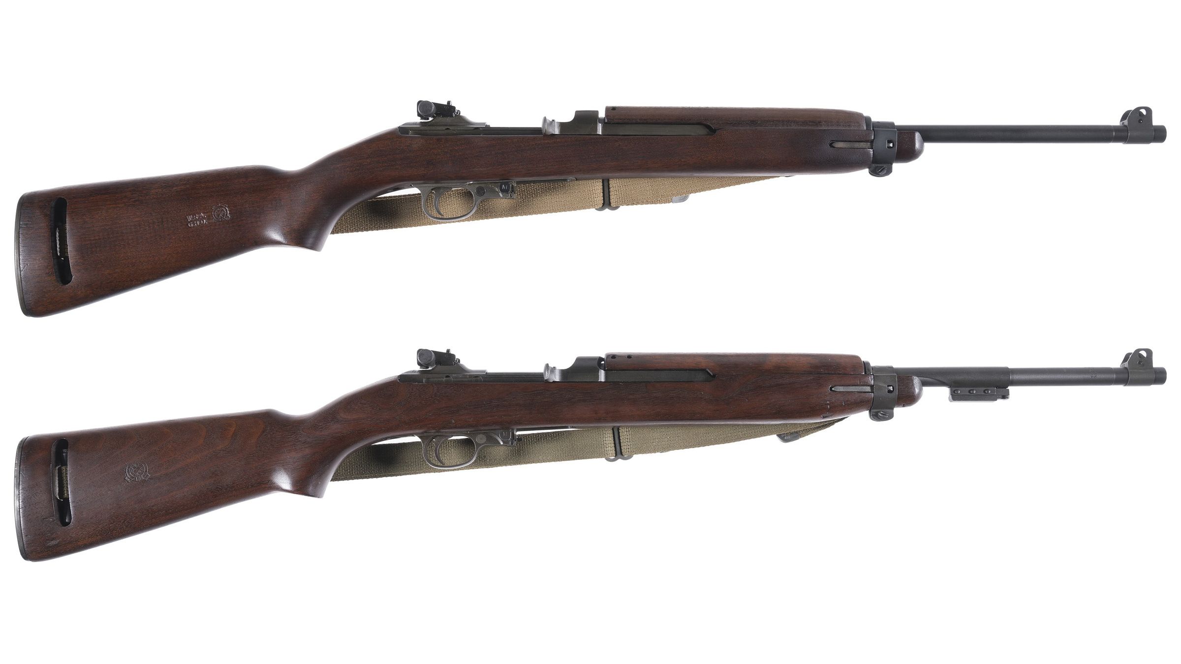Two U.S. M1 Carbine Semi-Automatic Carbines | Rock Island Auction
