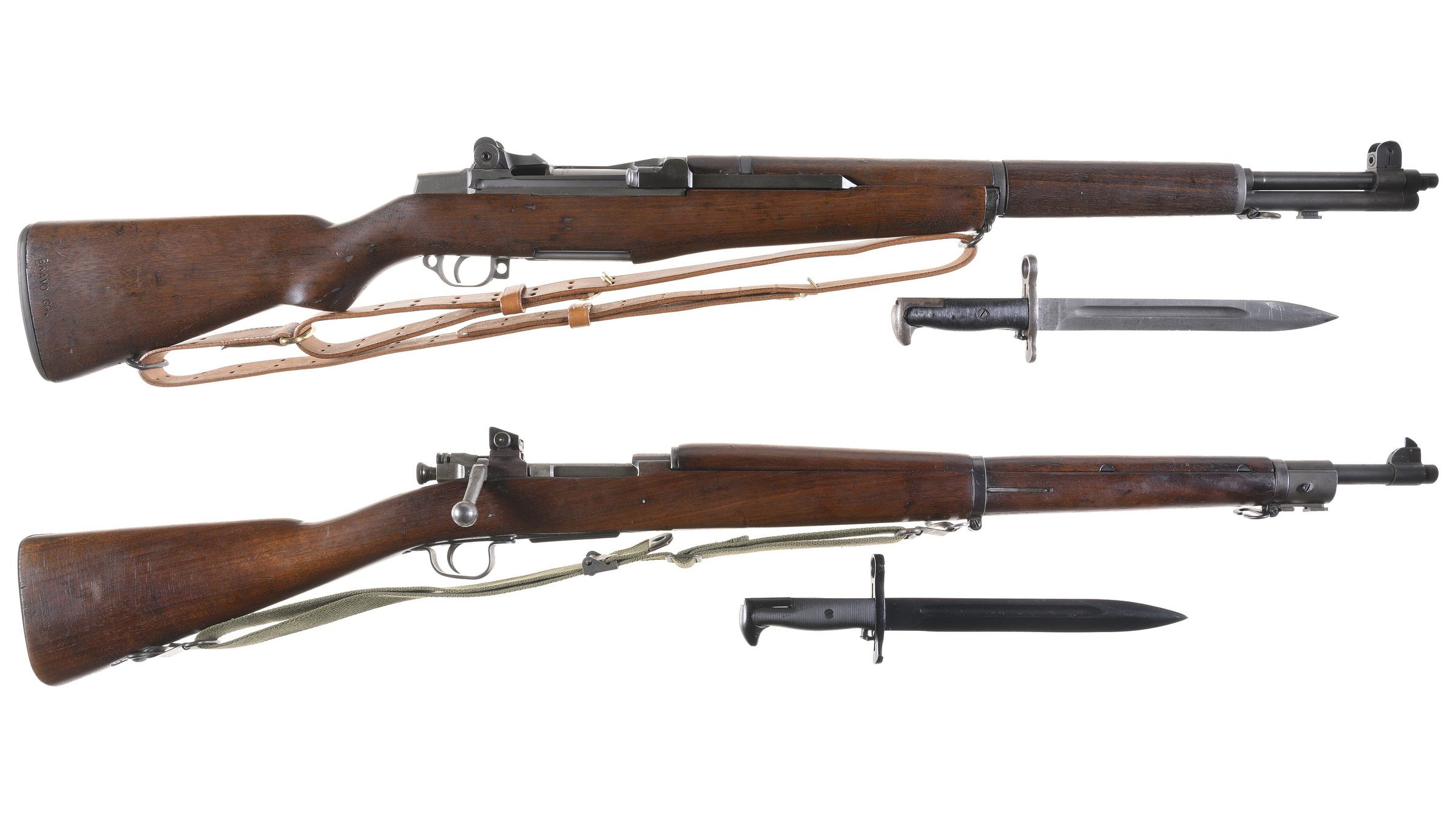 Two American Rifles with Bayonets | Rock Island Auction Two American Rifles with Bayonets | Rock Island Auction