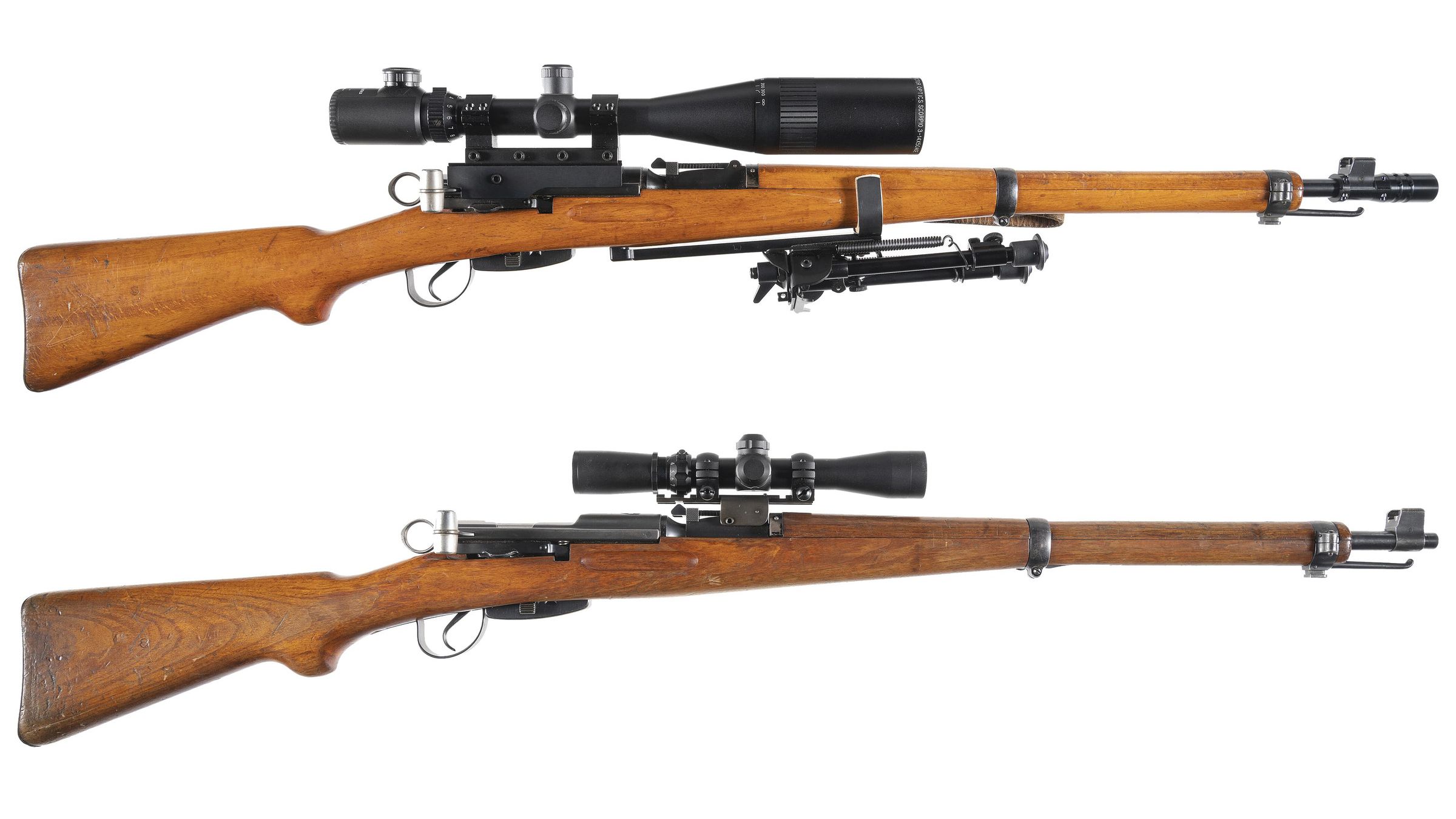 Two Scoped Swiss K31 Straight Pull Bolt Action Rifles | Rock Island Auction