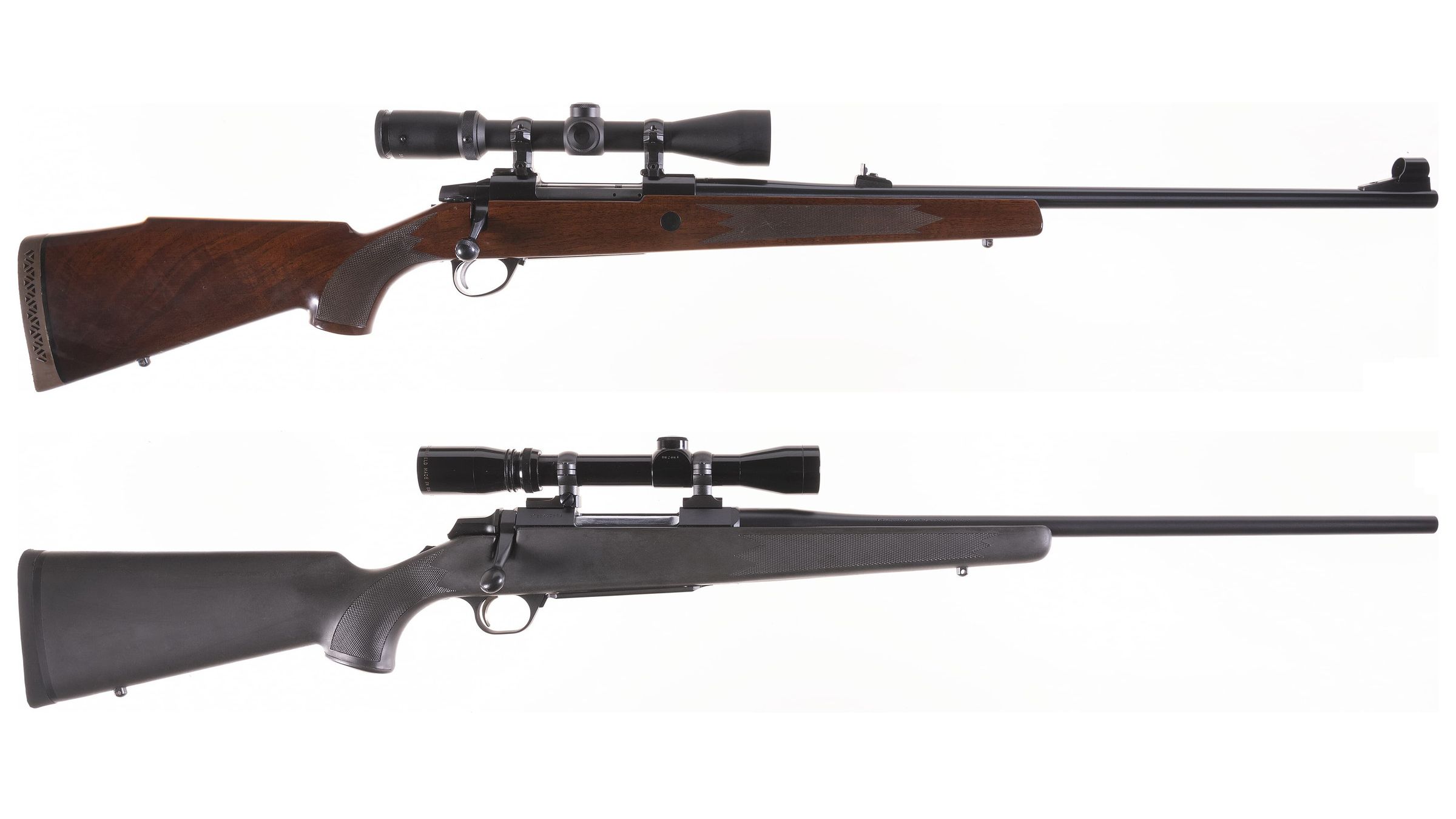 Two Bolt Action Rifles with Scopes | Rock Island Auction