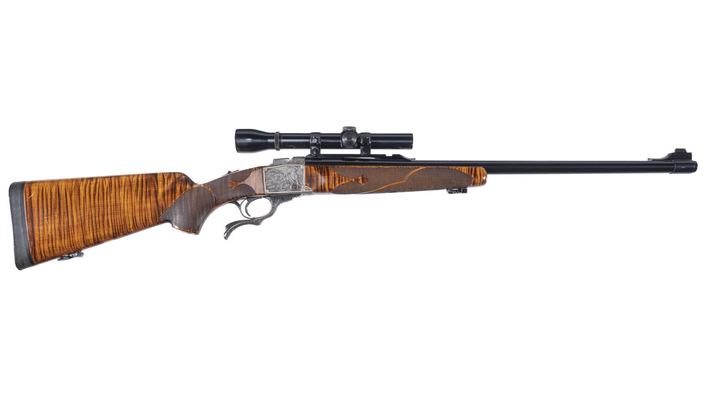 Obiltschnig Relief Engraved Ruger No. 1 Rifle in .375 H&H Magnum | Rock ...