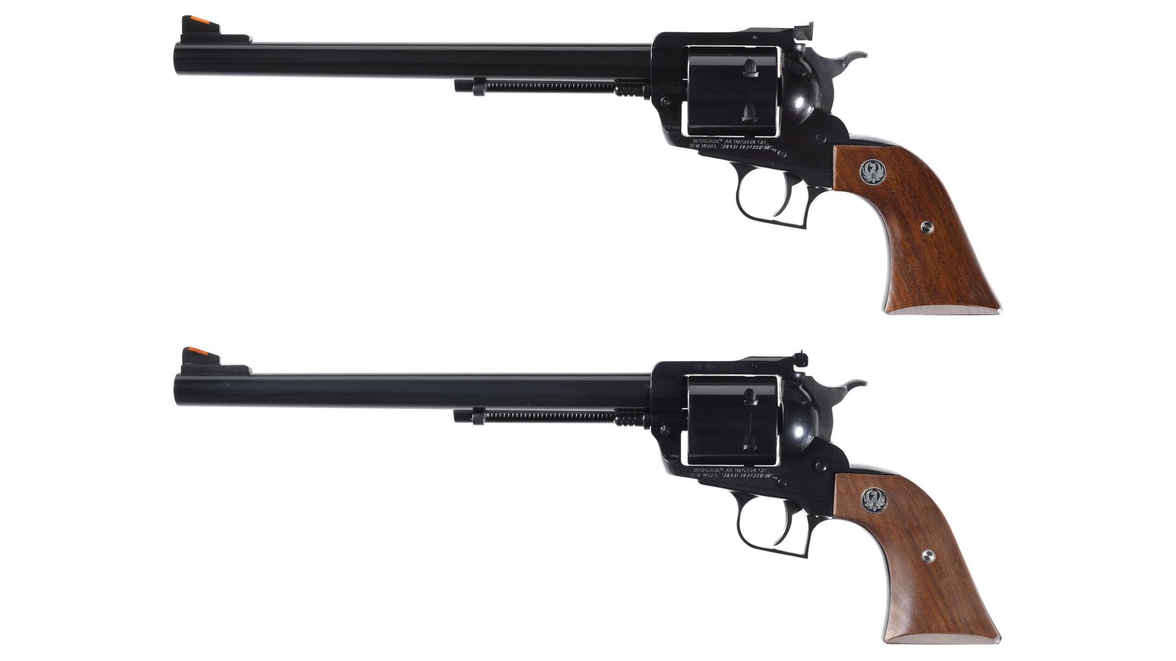 Two Ruger Super Blackhawk "Thunderbird" Custom 44 Revolvers | Rock ...