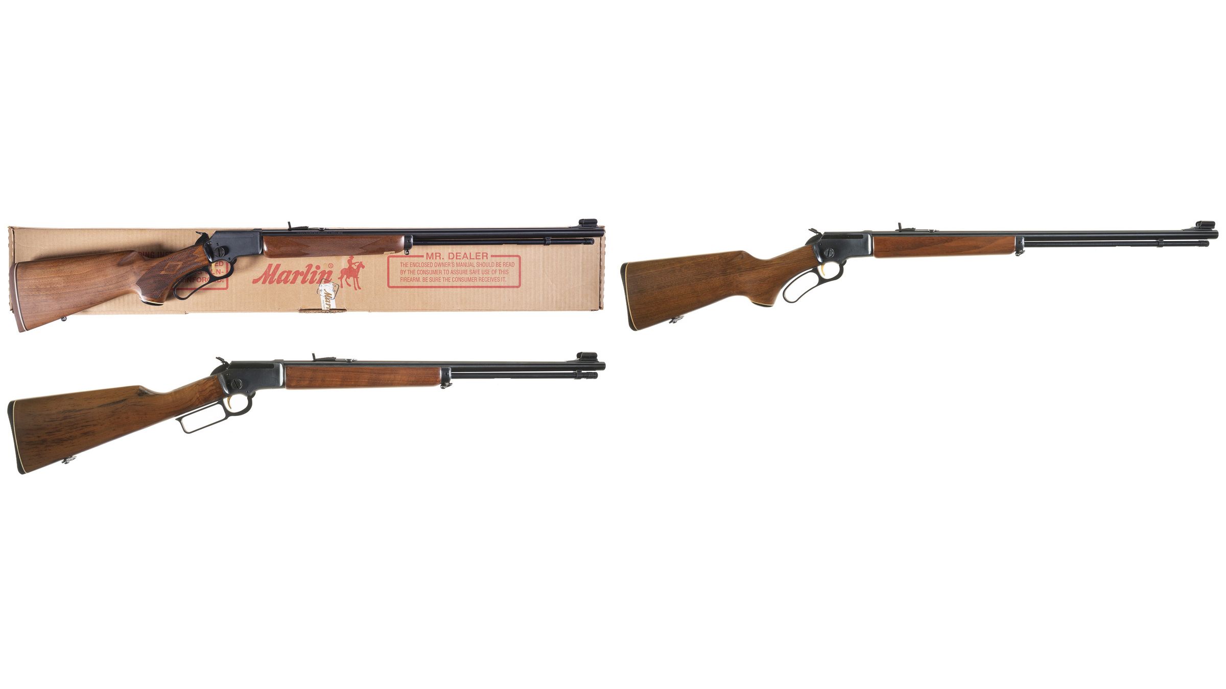 Three Marlin Lever Action Long Guns | Rock Island Auction