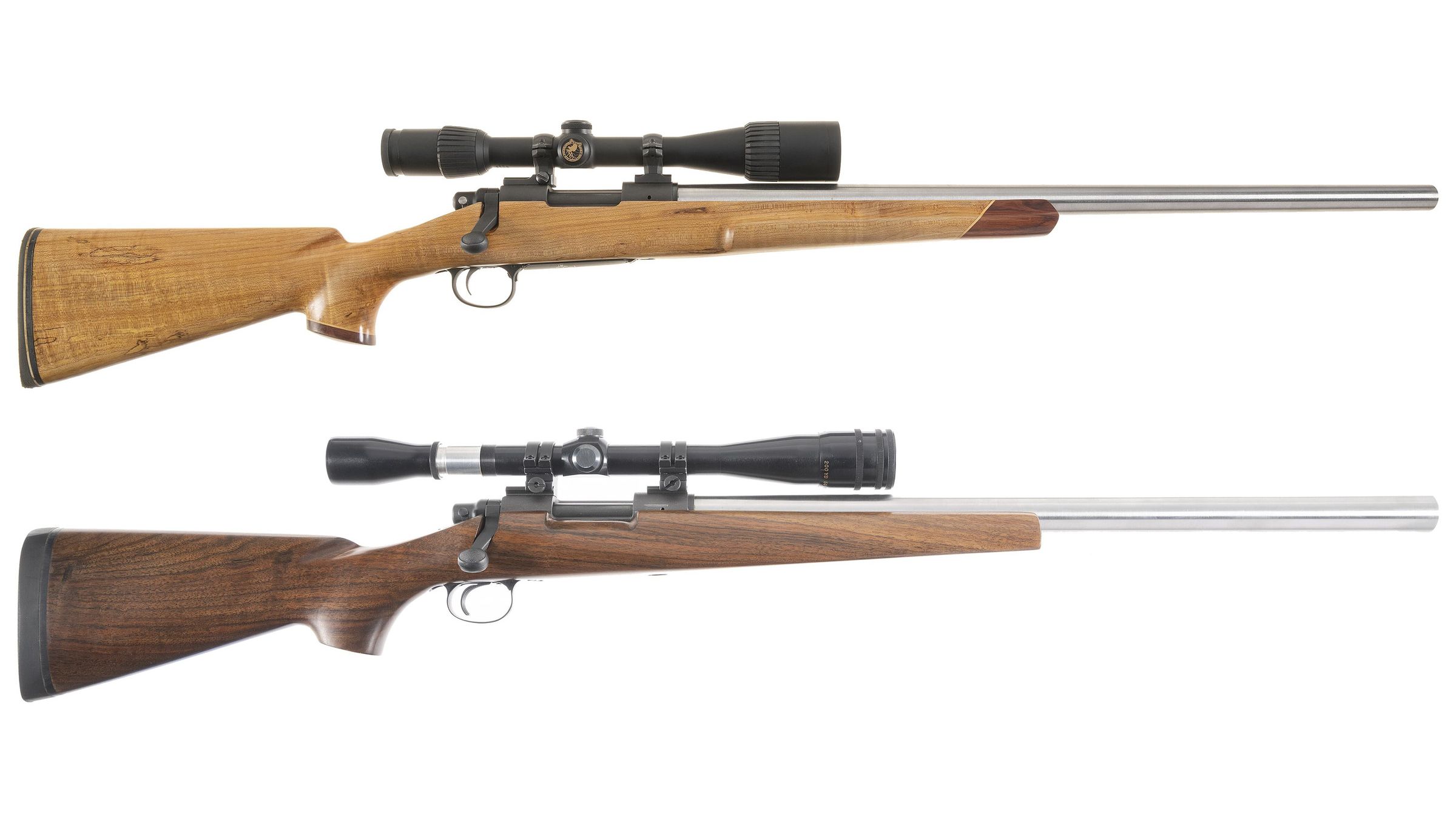 Two Upgraded Remington Model 700 Rifles with Scopes | Rock Island Auction