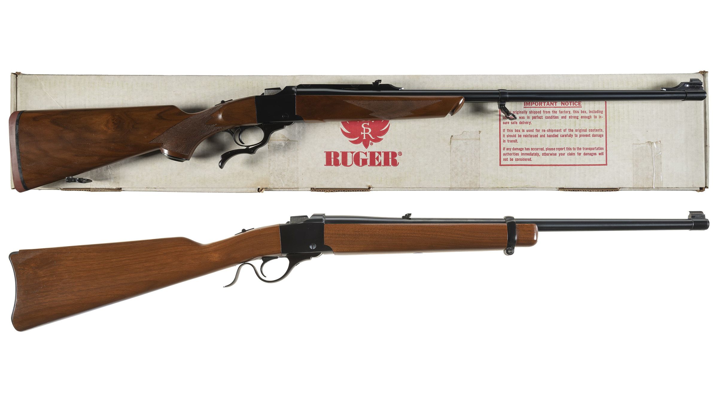 Two Ruger Single Shot Long Guns | Rock Island Auction