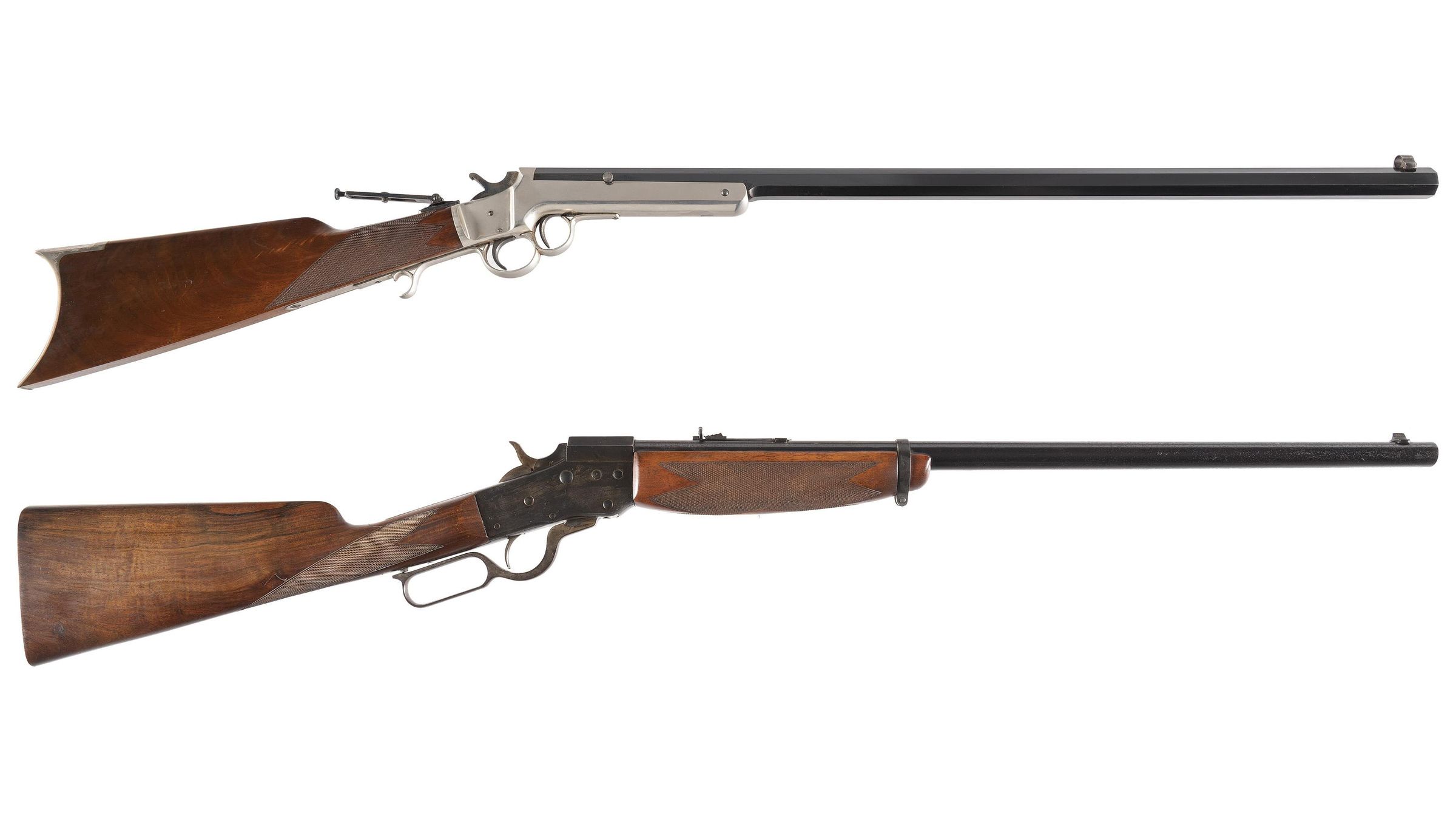 Two Antique American Single Shot Rifles | Rock Island Auction