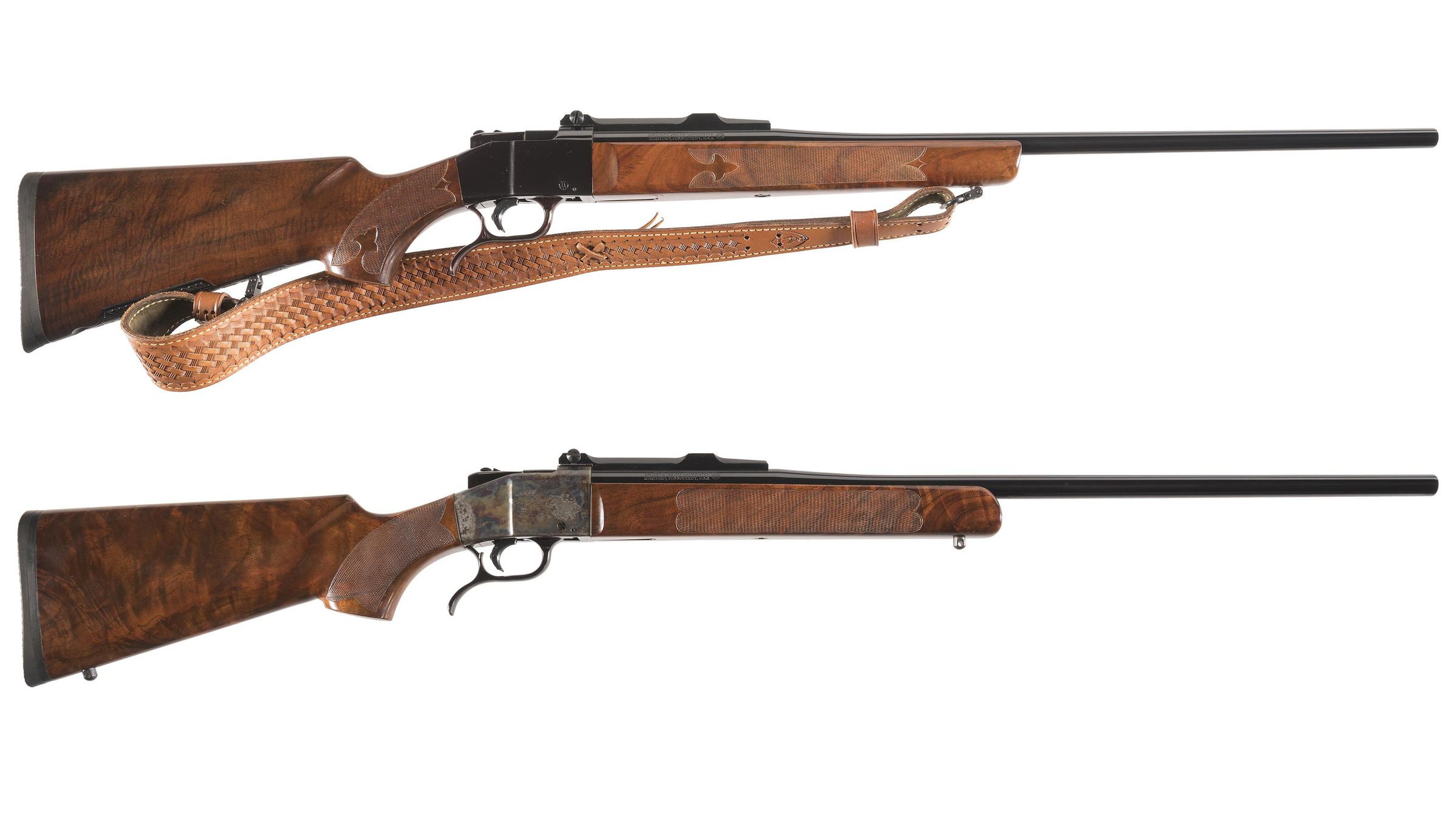 Two Sharps Arms Co. Model 1878 Borchardt Style Rifles | Rock Island Auction