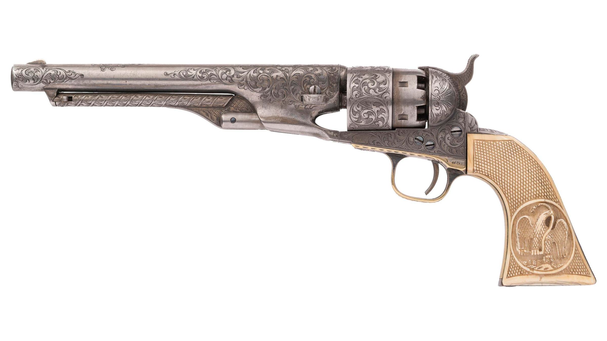 Engraved Colt Model 1860 Army Percussion Revolver | Rock Island Auction