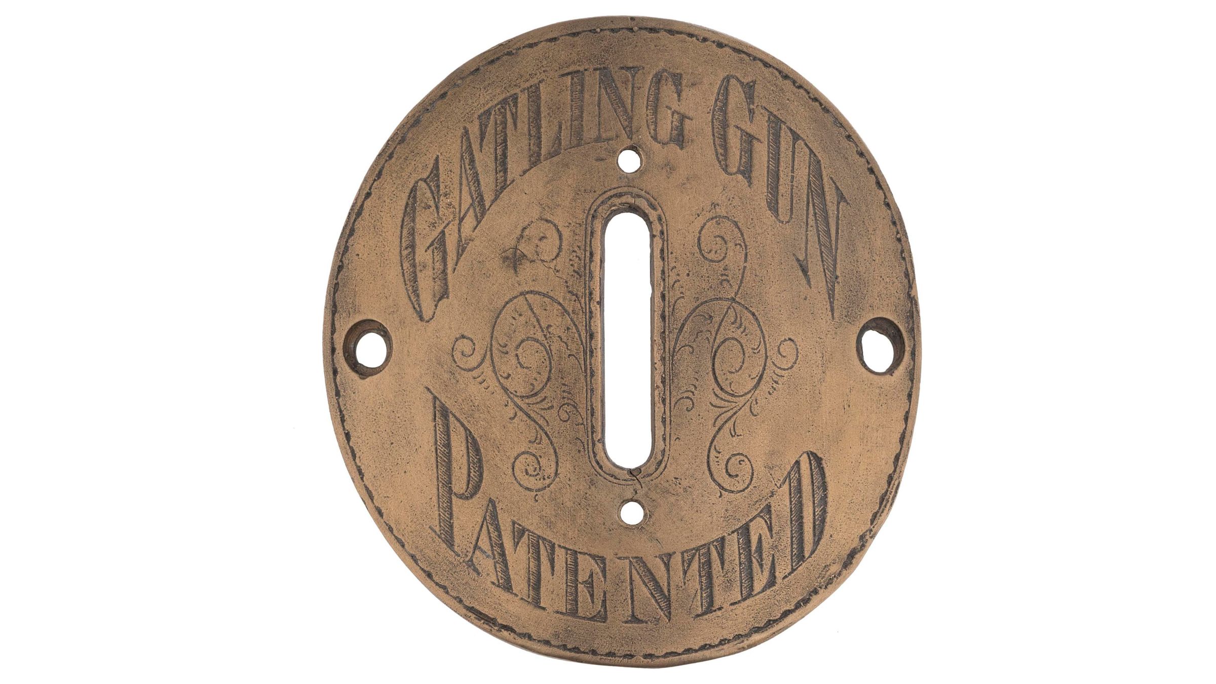 Colt 1883 Gatling Gun Plaque | Rock Island Auction