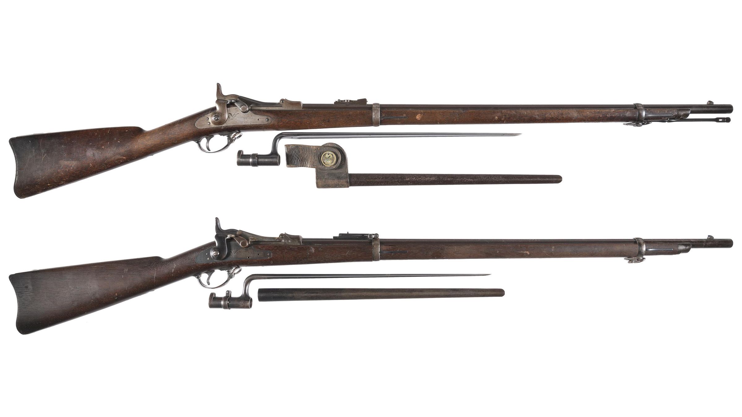Two U.S. Springfield Trapdoor Rifles with Bayonets | Rock Island Auction