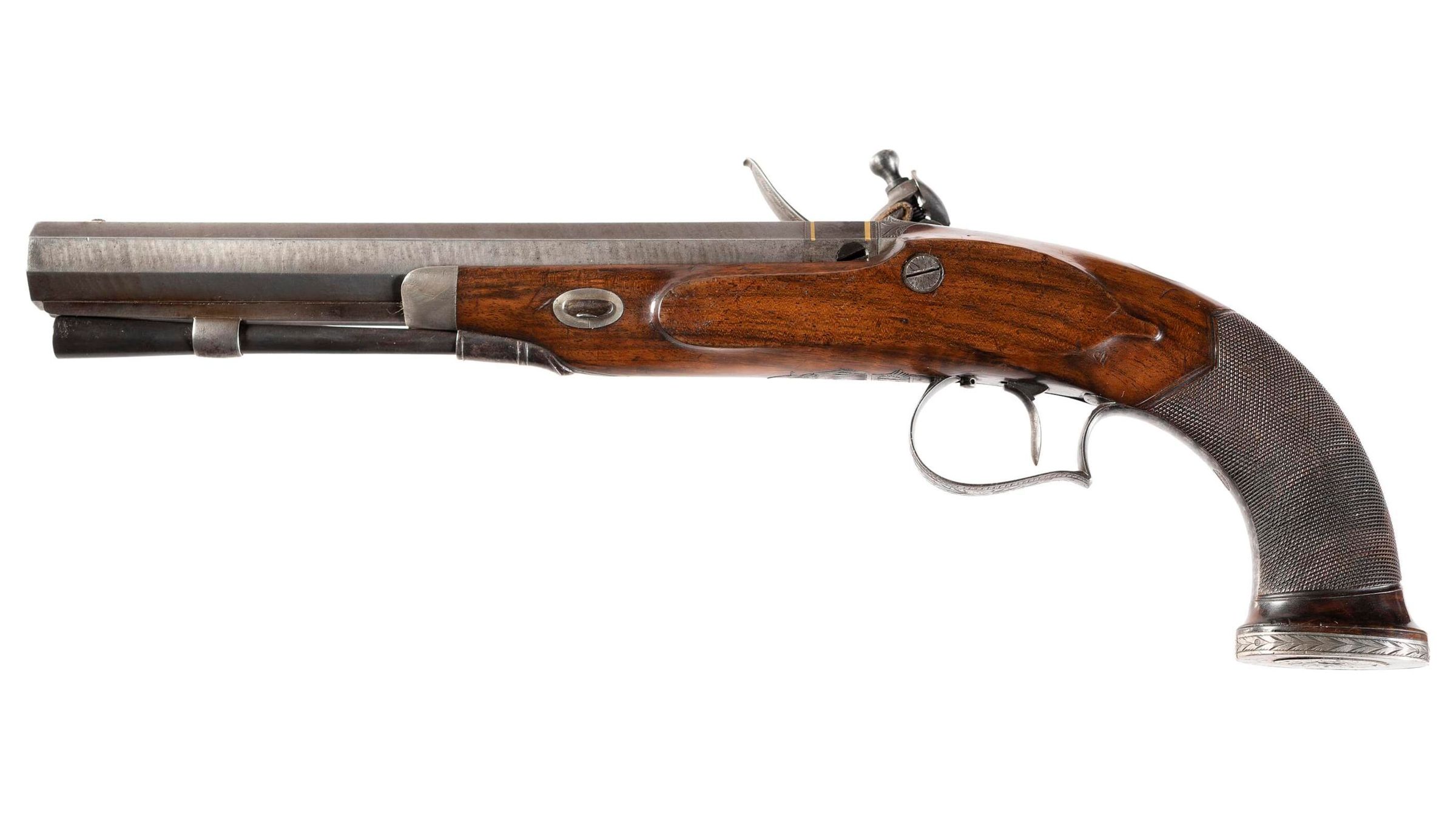 Manton Marked Half-Stock Flintlock Pistol | Rock Island Auction