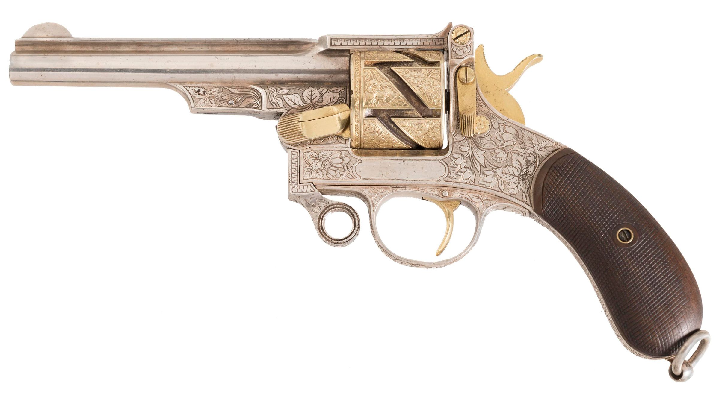 Engraved Silver and Gold Plated Mauser C78 "Zig-Zag" Revolver | Rock ...