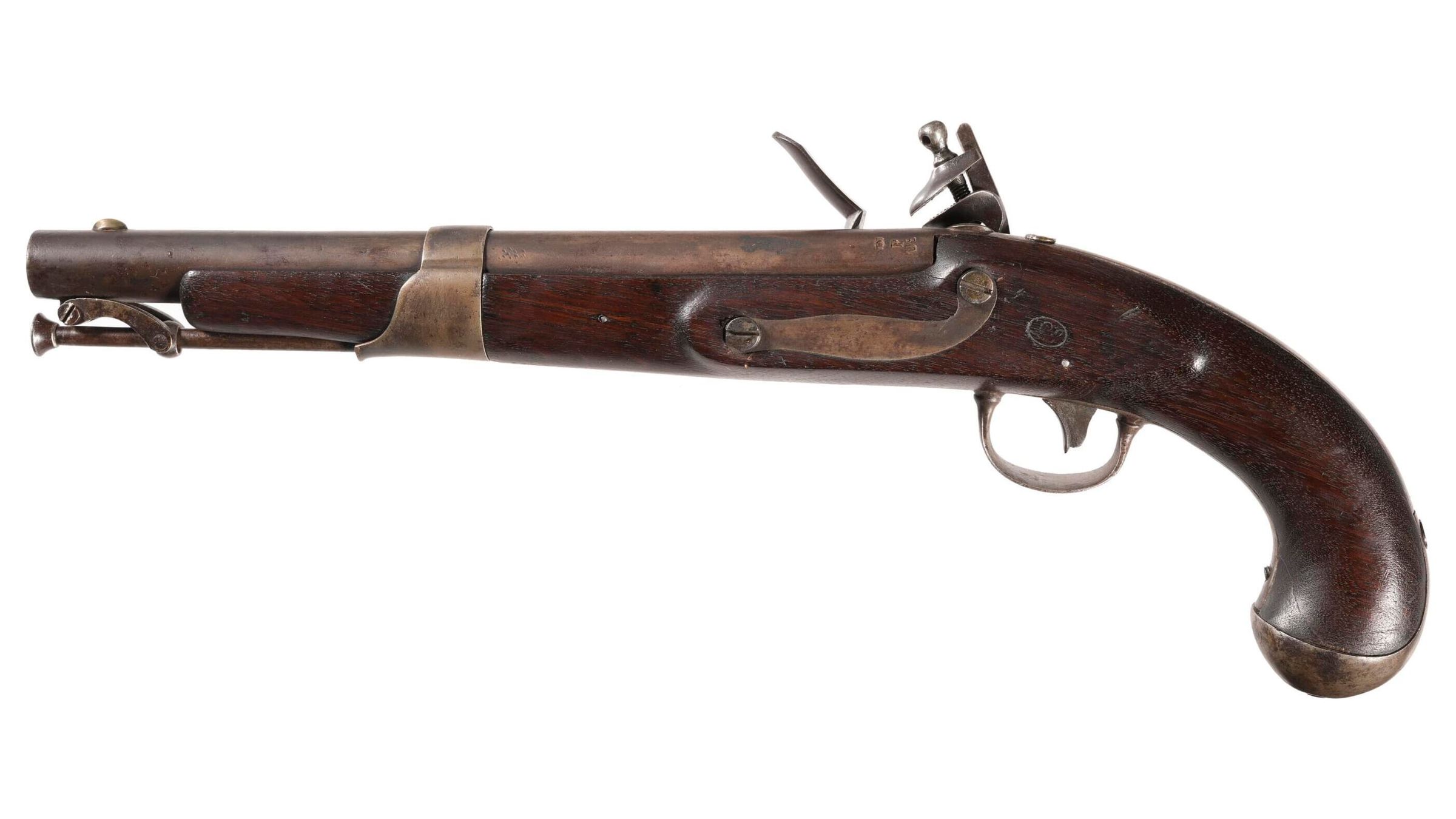 Simeon North U.S. Contract Model 1819 Flintlock Pistol | Rock Island ...