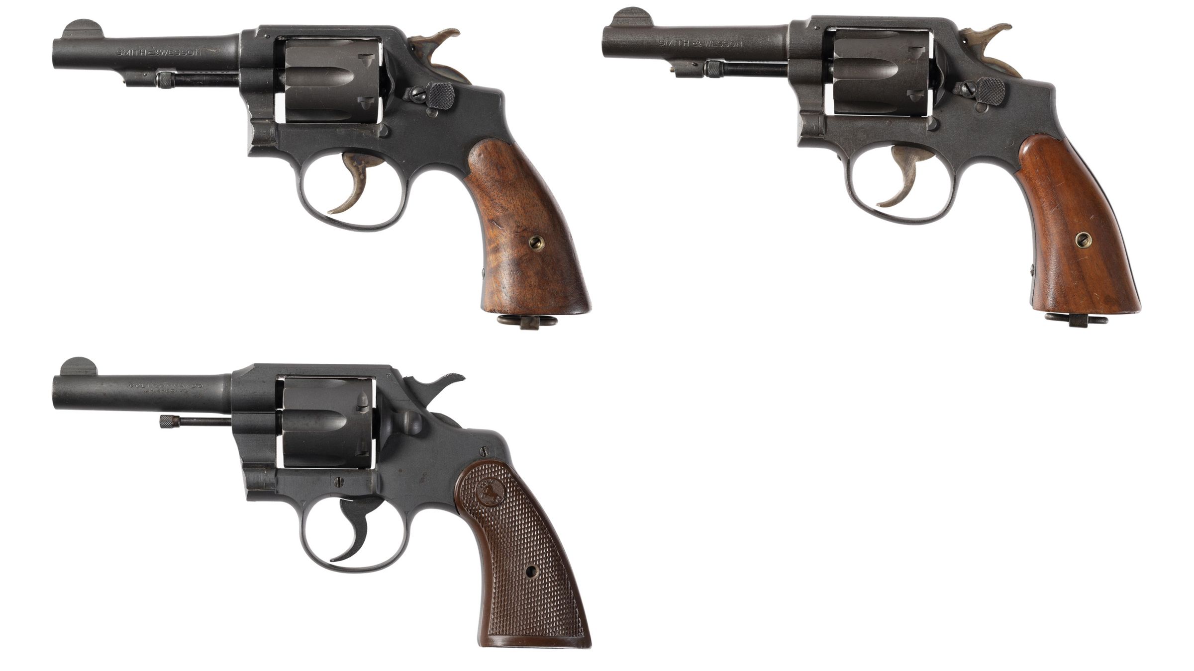 Three U.S. World War II Double Action Revolvers | Rock Island Auction