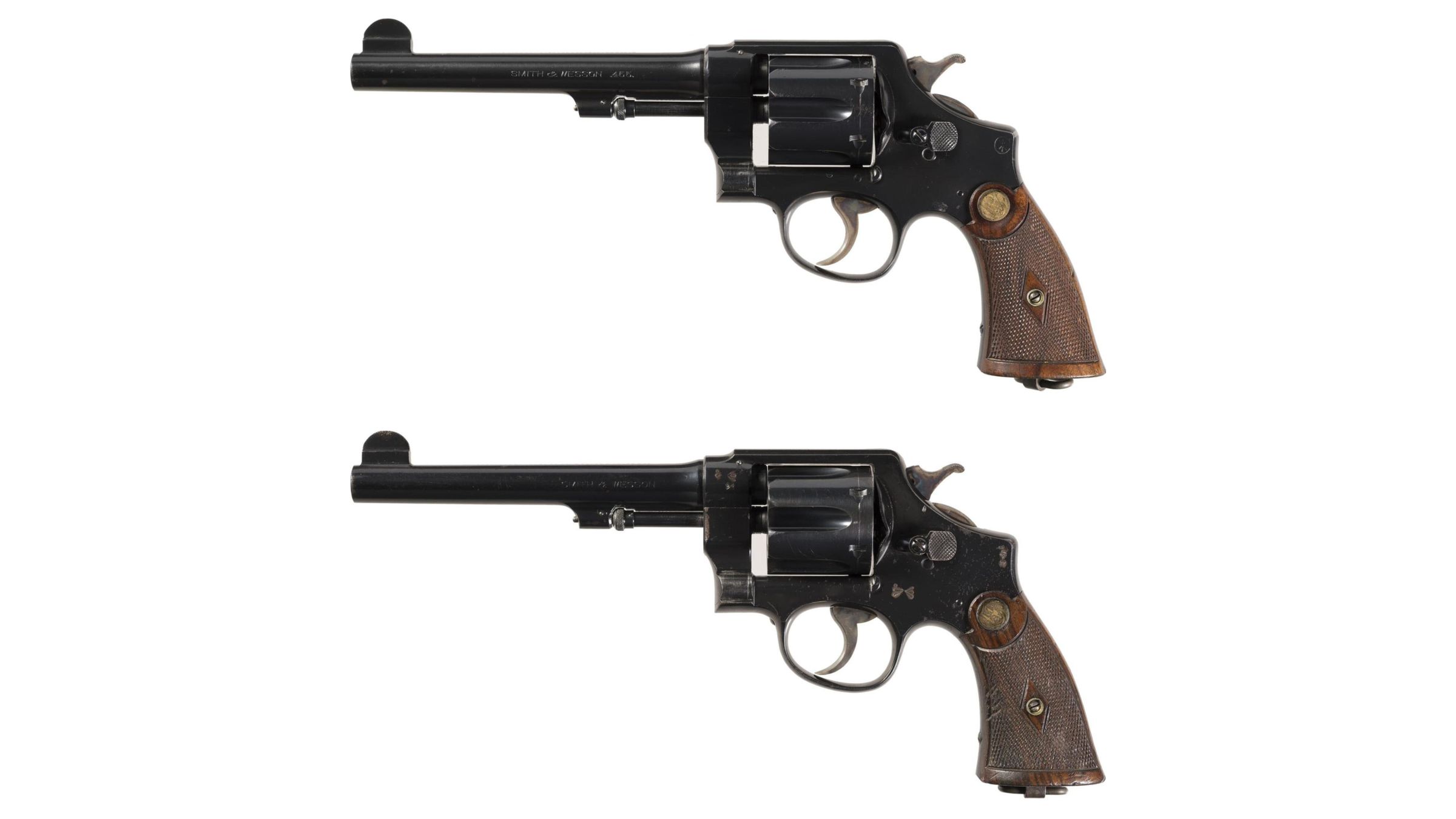 Two Smith & Wesson .455 MKII Hand Ejector 2nd Model Revolvers | Rock ...