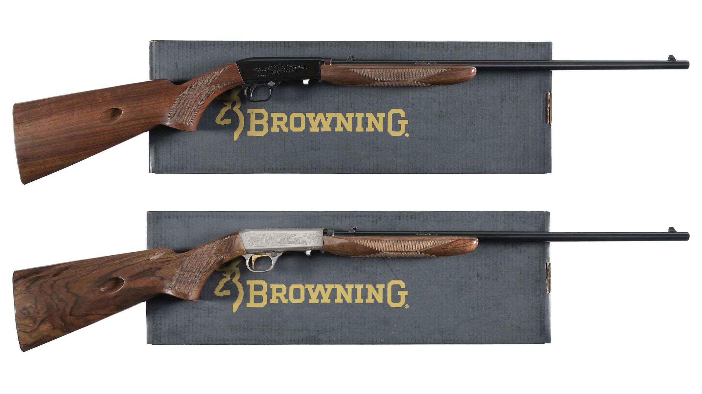 Two Browning Auto .22 Semi-Automatic Rifle | Rock Island Auction