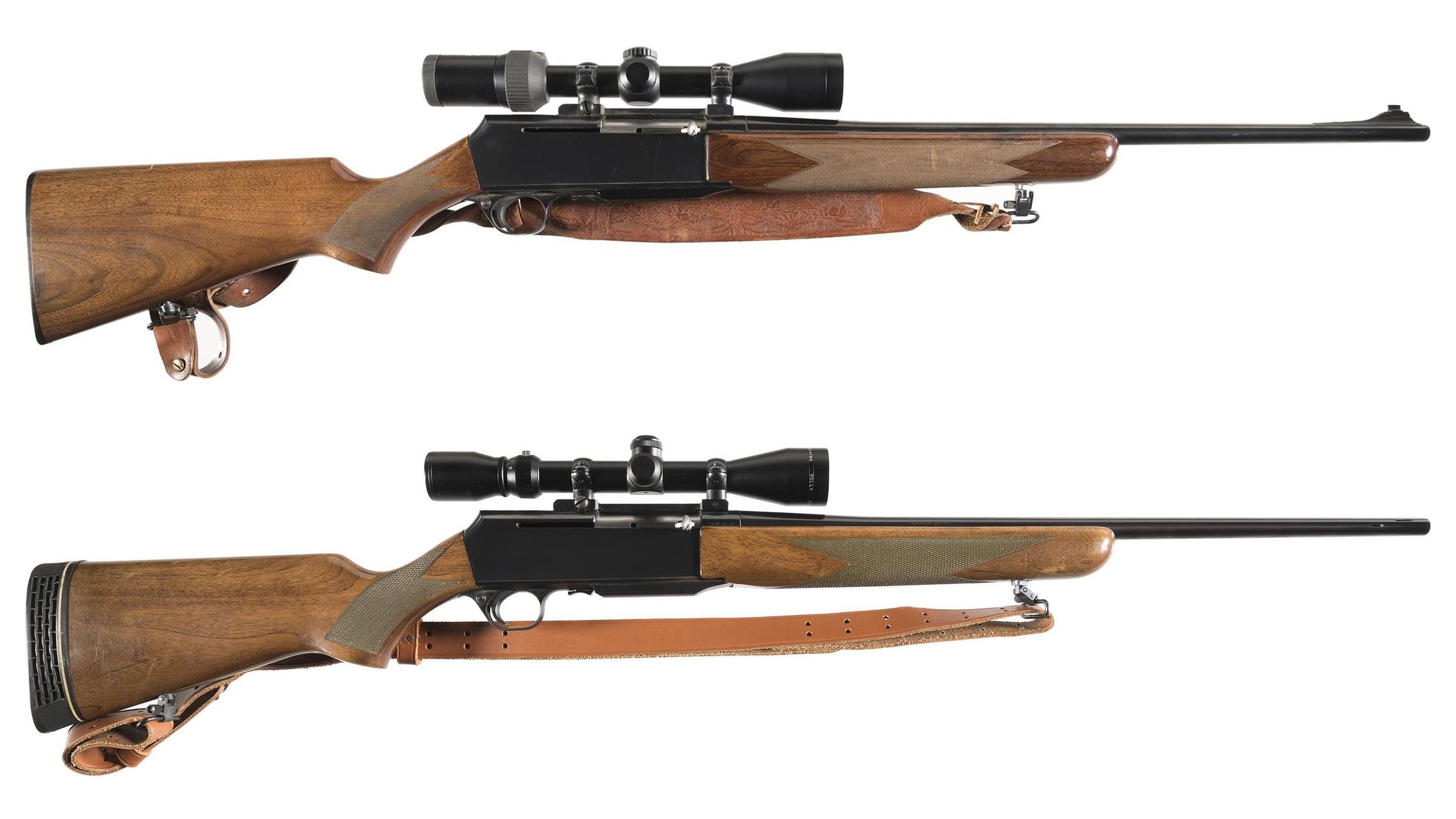 Two Browning BAR Semi-Automatic Rifles with Scopes | Rock Island Auction