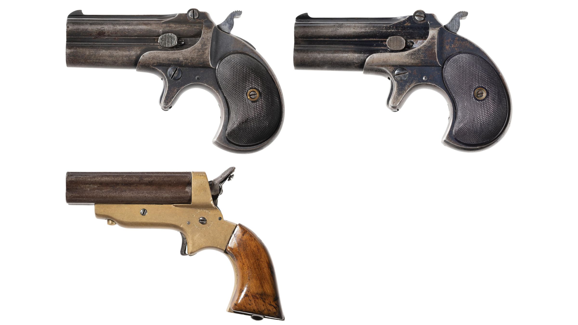 Three American Multi-Barrel Derringers | Rock Island Auction