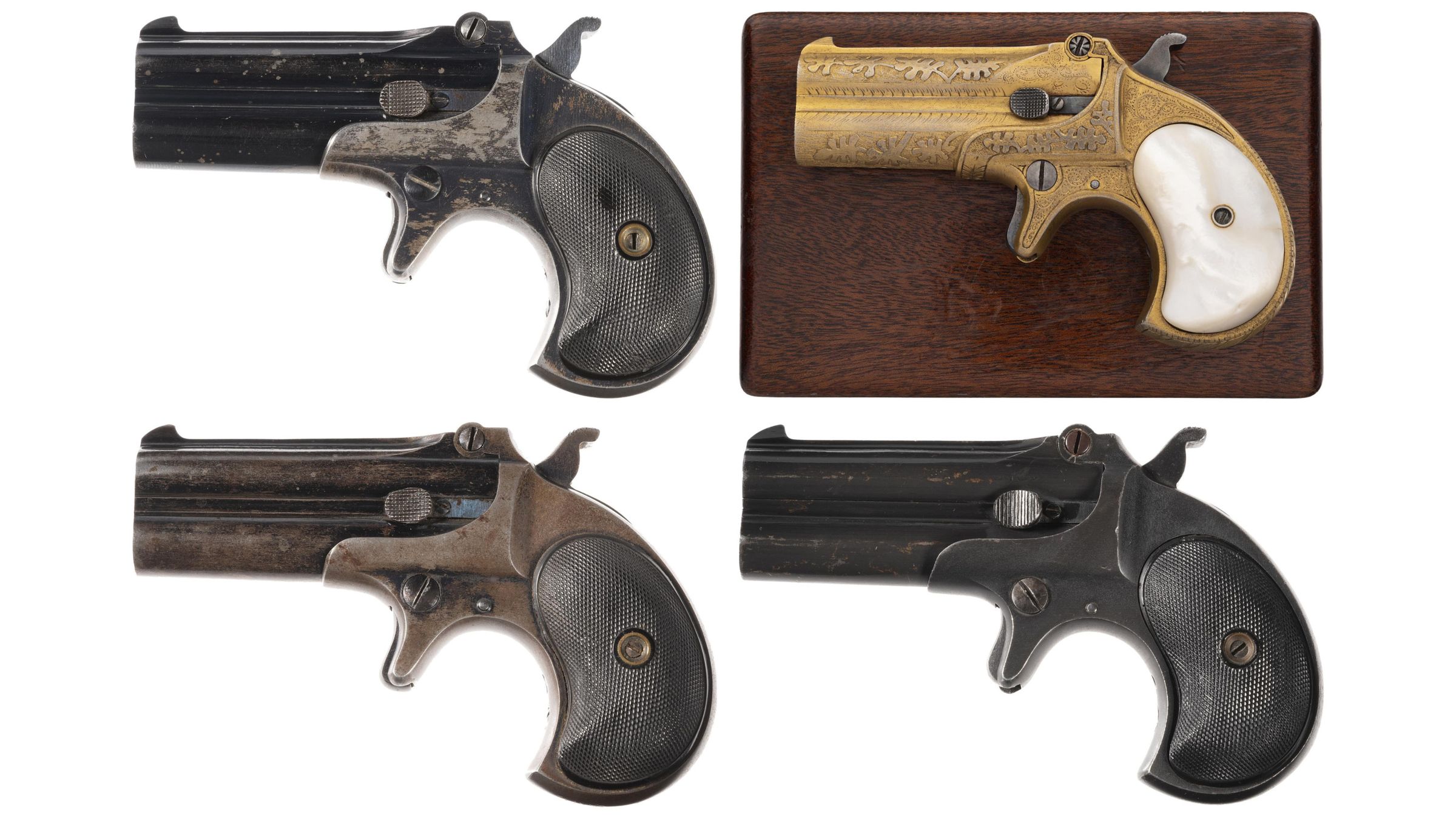 Four Remington Double Derringers | Rock Island Auction