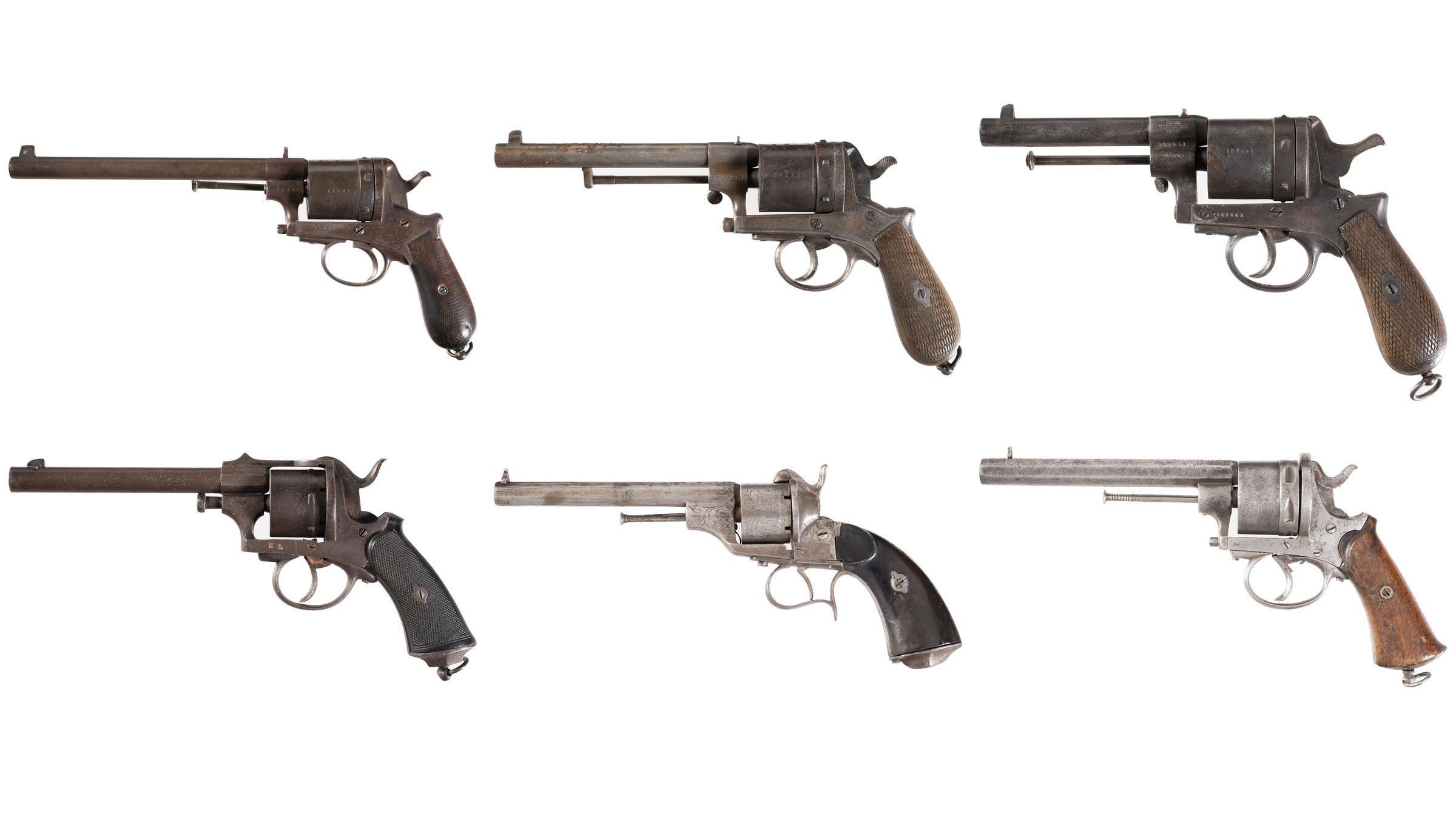Six Antique European Revolvers | Rock Island Auction