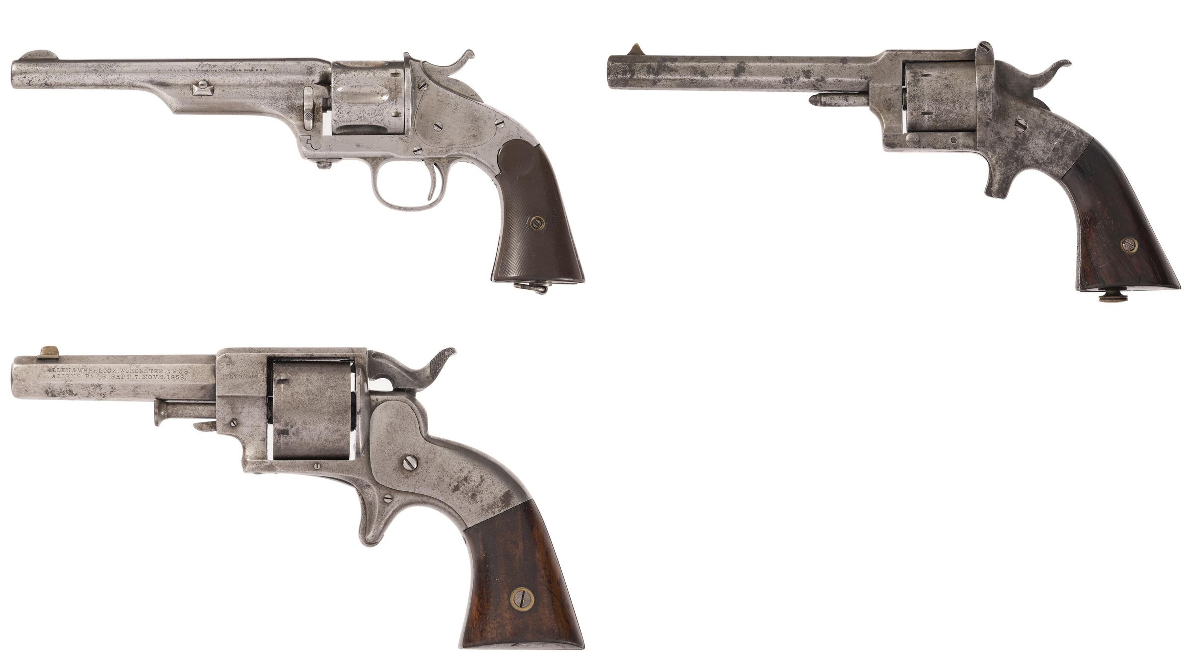 Three American Antique Revolvers | Rock Island Auction