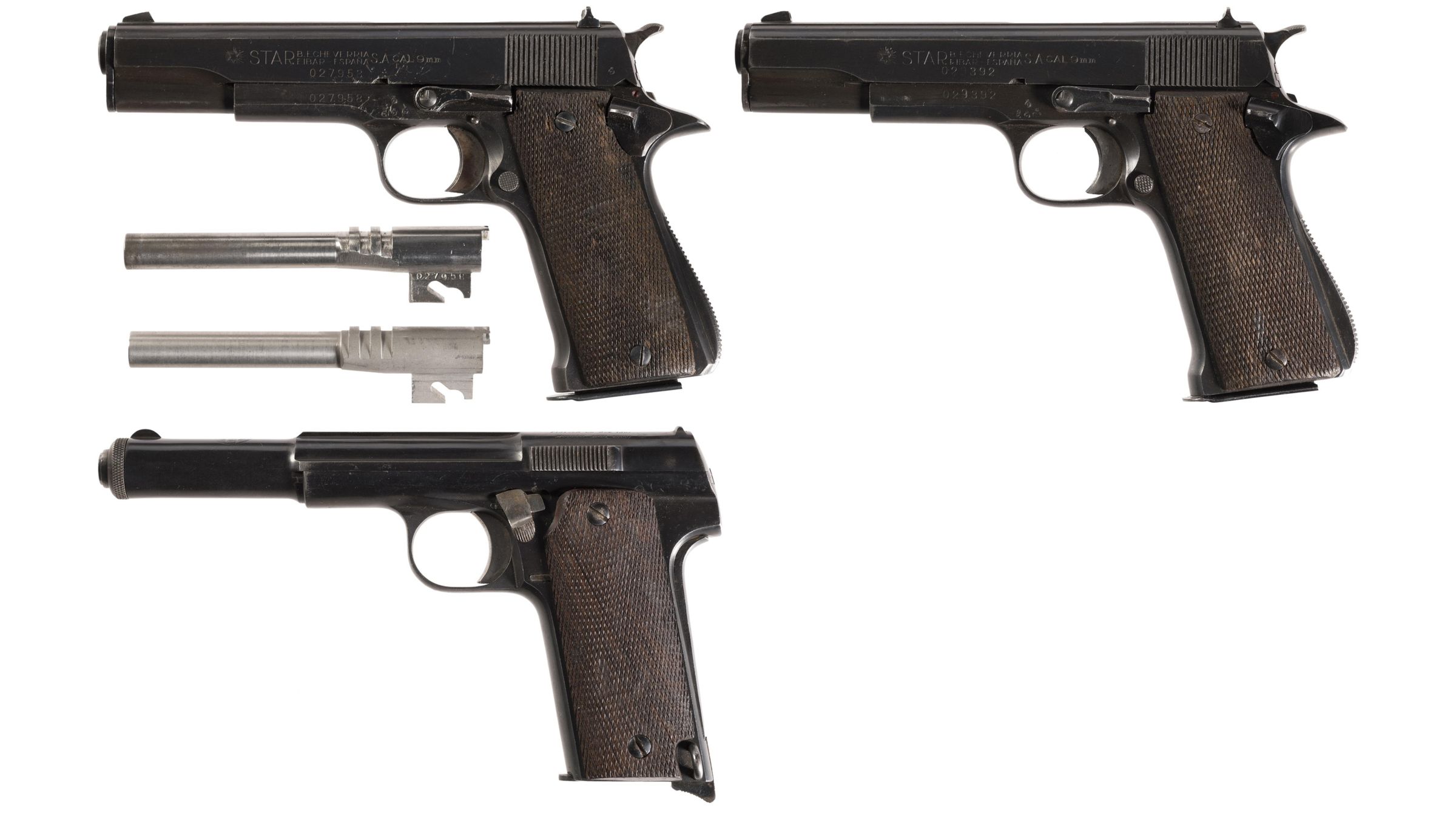 Three Spanish Military Pattern Semi-Automatic Pistols | Rock Island Auction