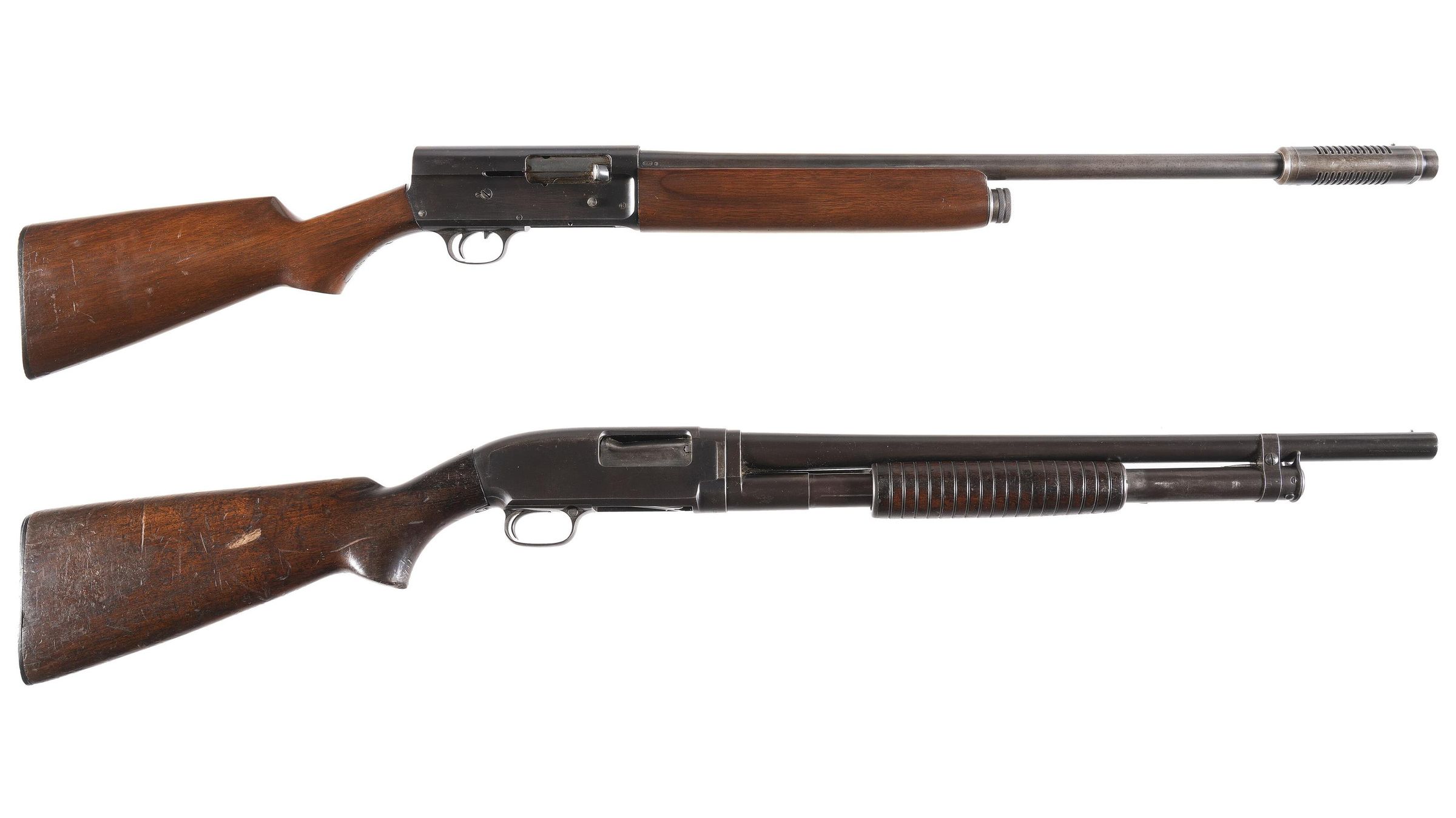 Two U.S. Military Semi-Automatic Riot Shotguns | Rock Island Auction