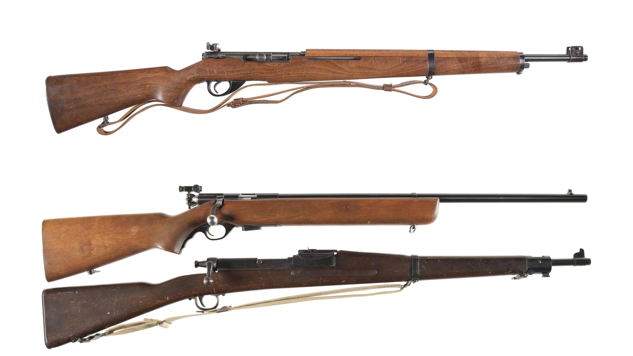 Two .22 Caliber Rifles and a Dummy Rifle | Rock Island Auction
