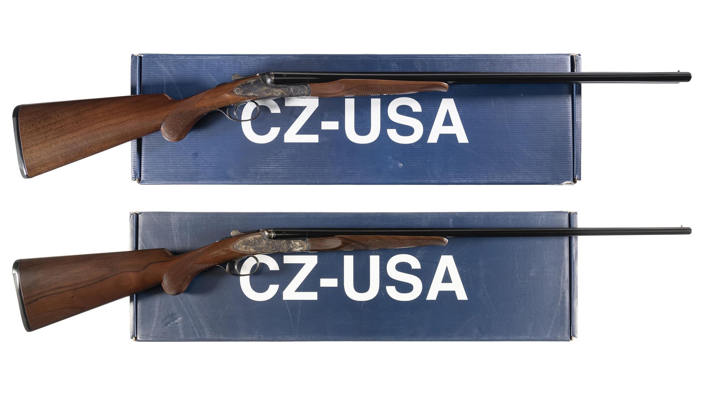 Two CZ Ringneck Mini Double Barrel Shotguns with Boxes | Rock Island ...