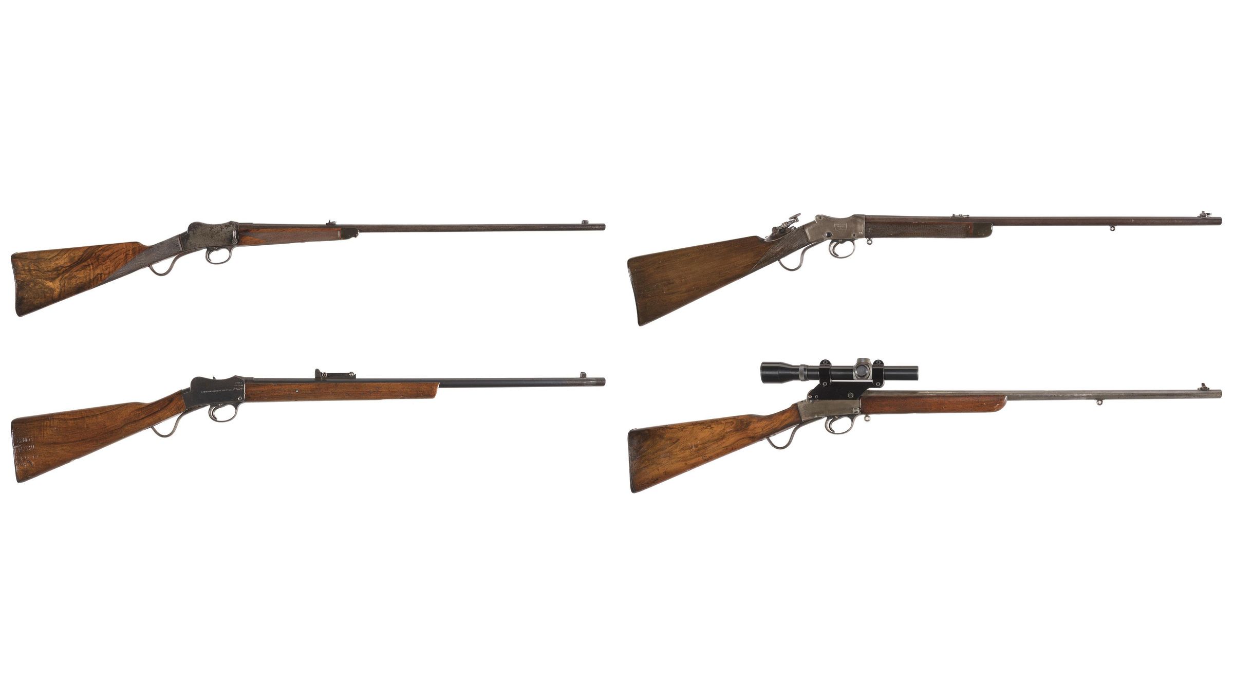 Four English Single Shot Martini Action Rifles | Rock Island Auction