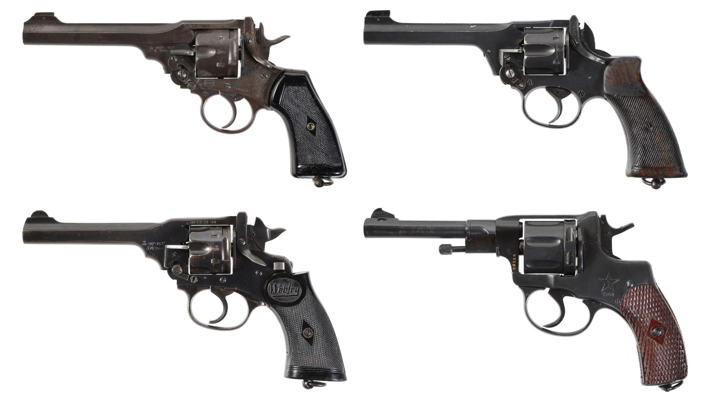 Four European Military Double Action Revolvers | Rock Island Auction