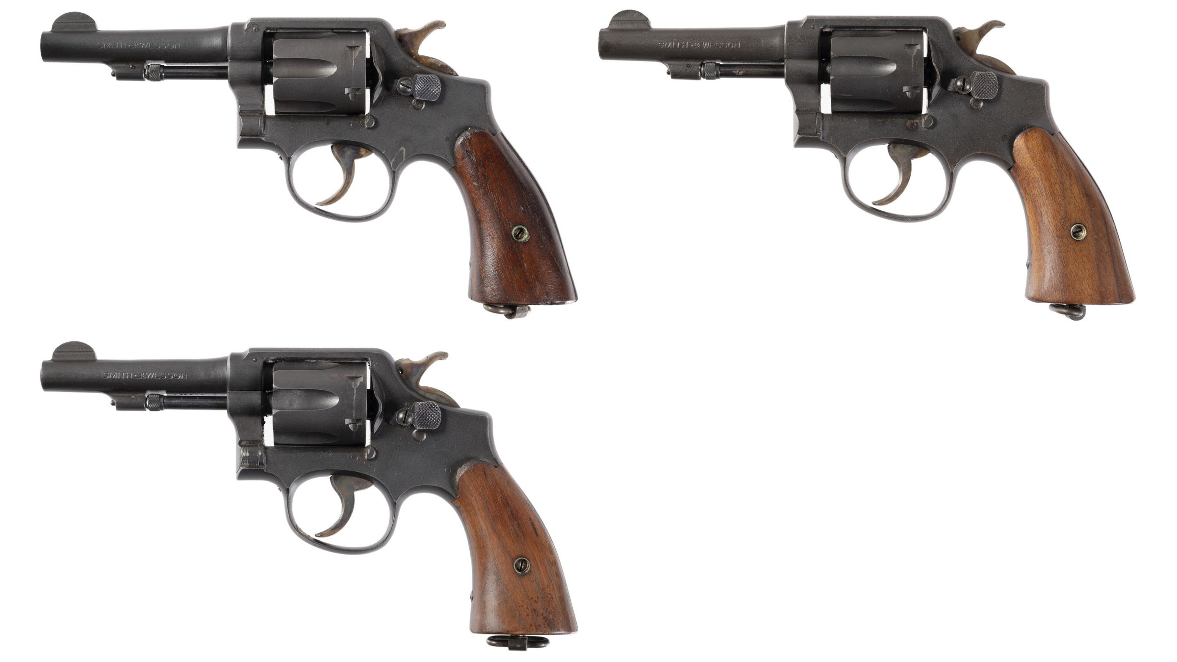 Three U.S. World War II Smith & Wesson Victory Model Revolvers | Rock ...