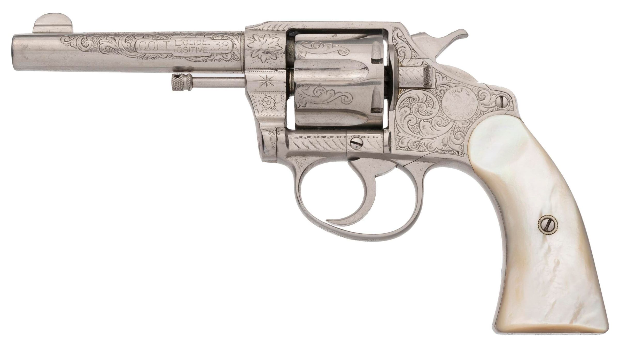 Engraved Colt Police Positive Revolver with Factory Letter | Rock ...